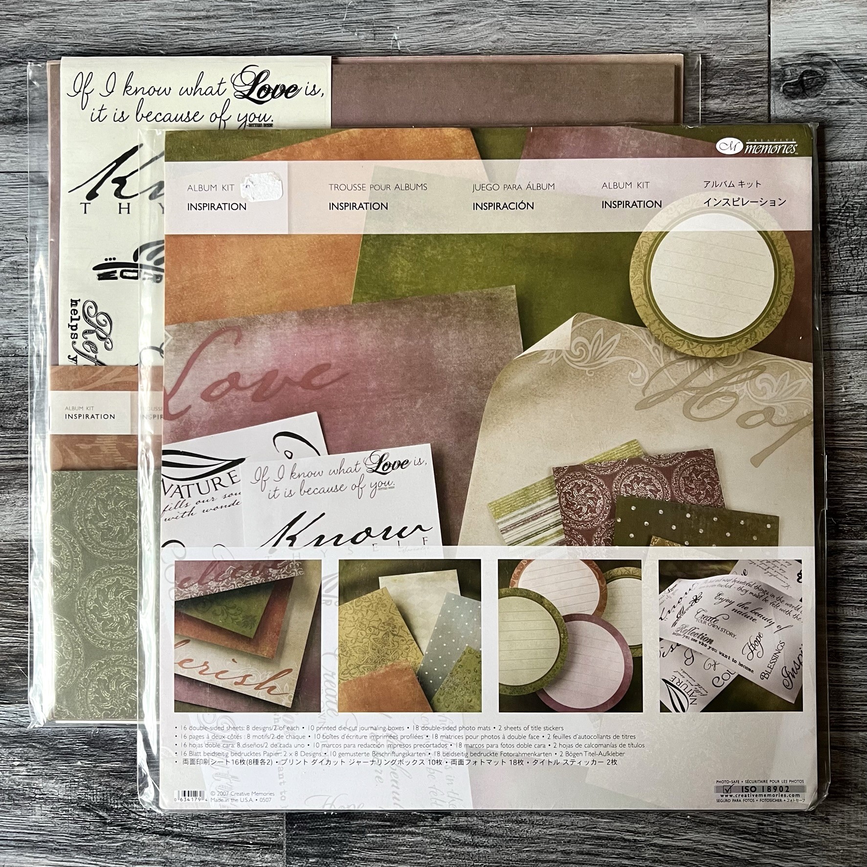 Inspiration Perfect Kit 12x12 Album Kit - Tessa Scrapbooks