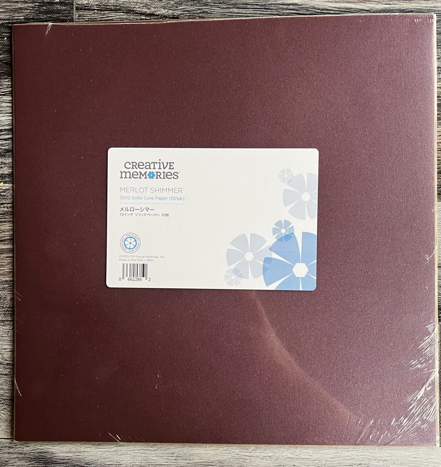 Merlot Shimmer 12×12 Solid Core Paper – Tessa Scrapbooks