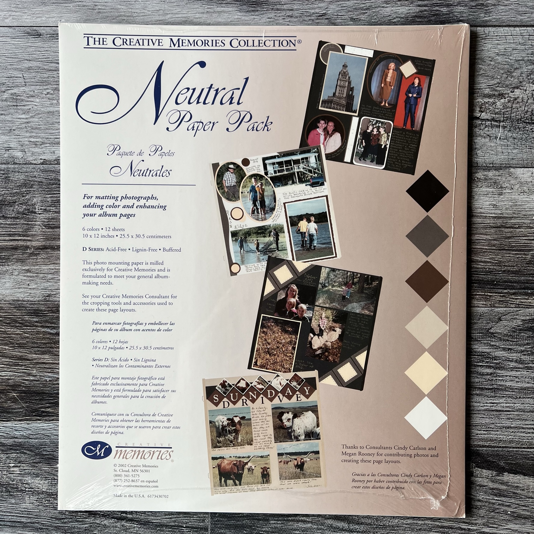 Neutral 10x12 Cardstock Pack - Tessa Scrapbooks