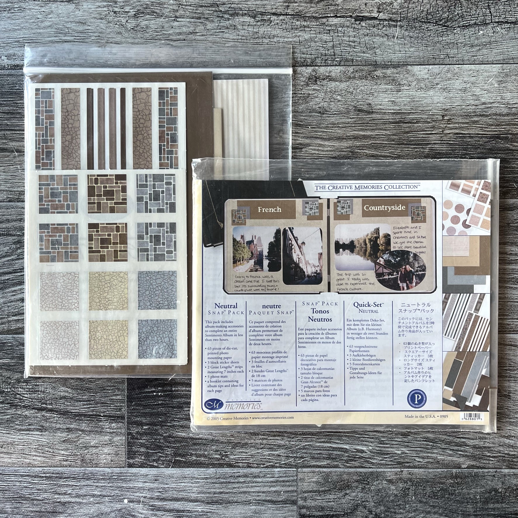 7x7 Neutral Snap Pack - Tessa Scrapbooks