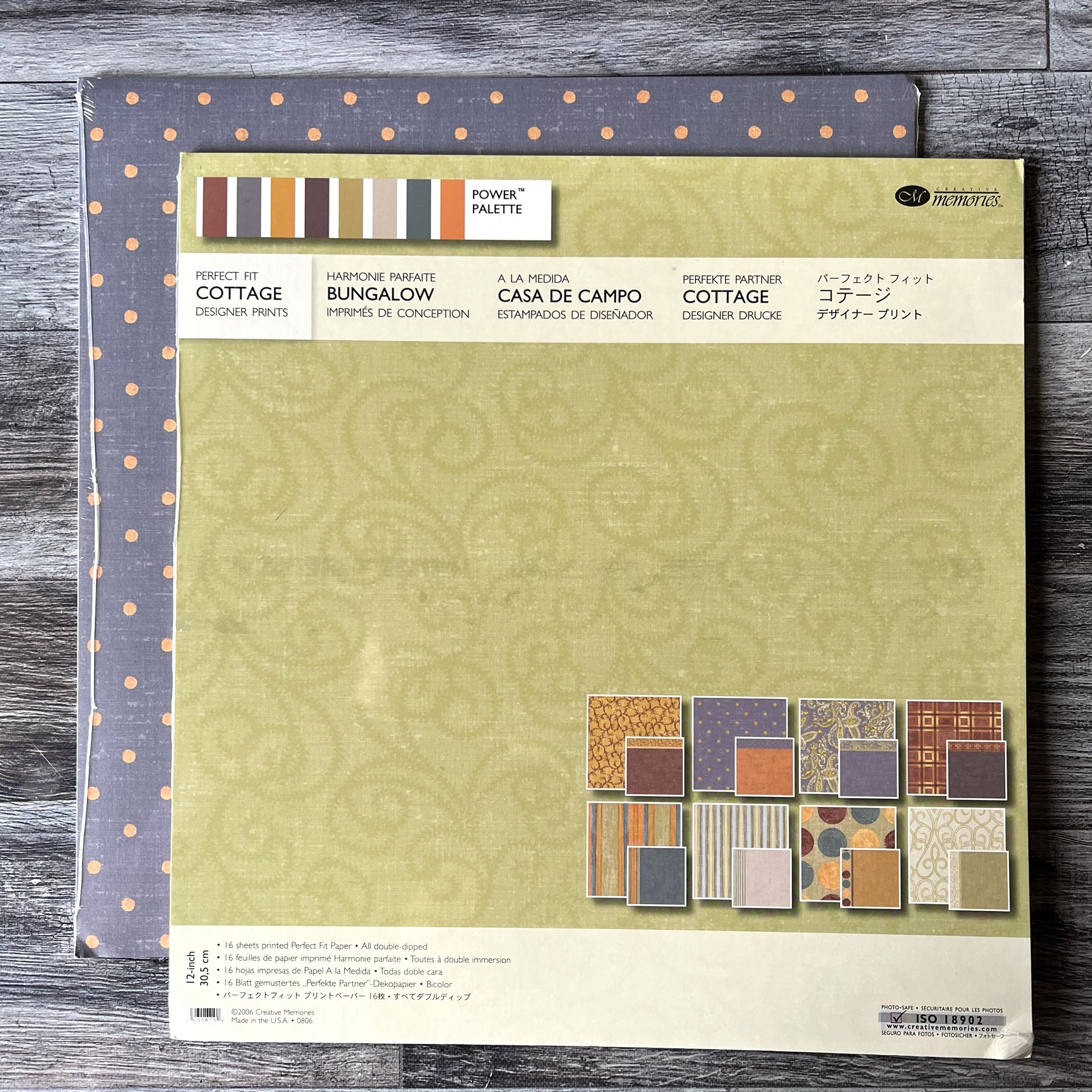 Cottage Prints Perfect Fit 12x12 Paper Pack - Tessa Scrapbooks
