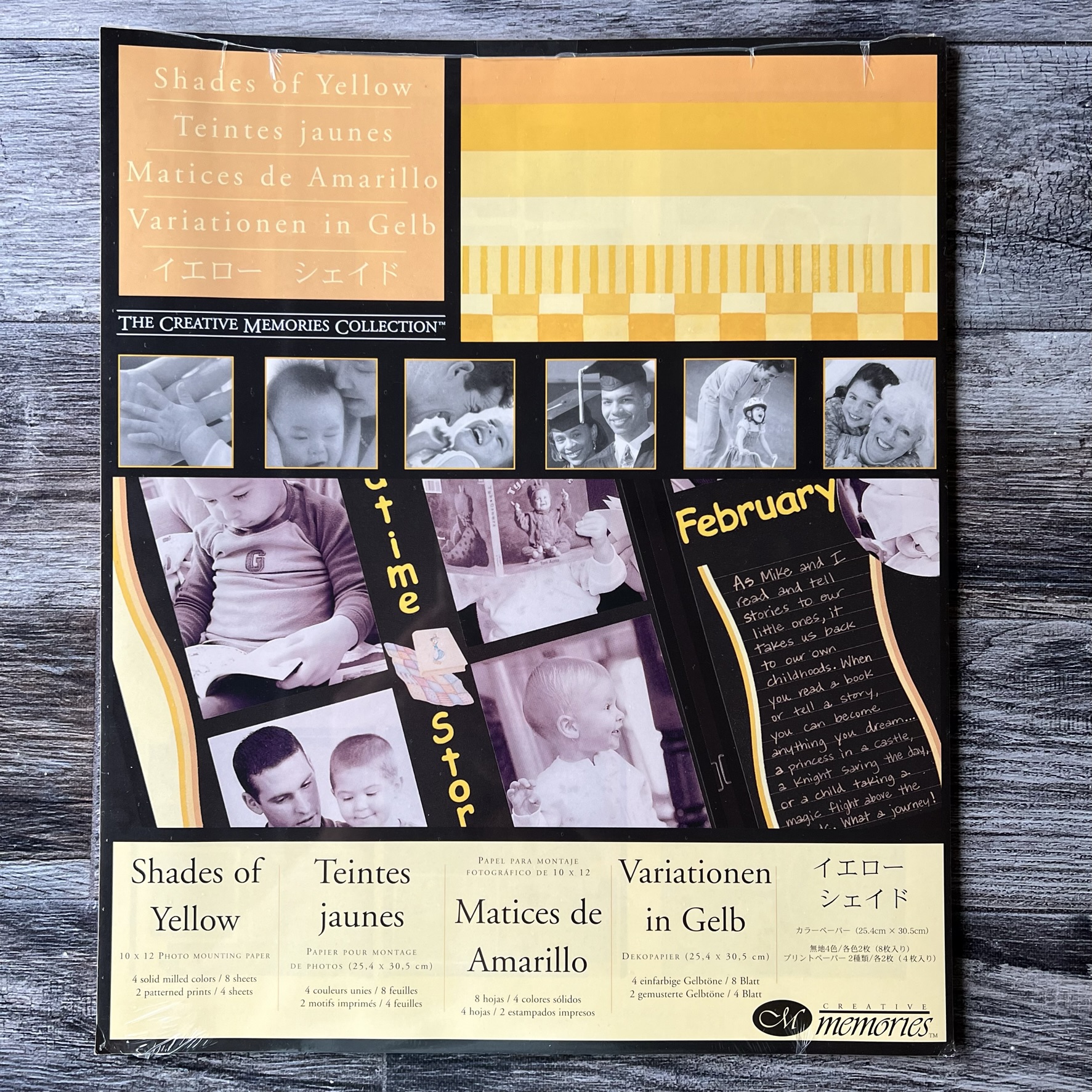 Shades of Yellow 10x12 Cardstock & Paper - Tessa Scrapbooks