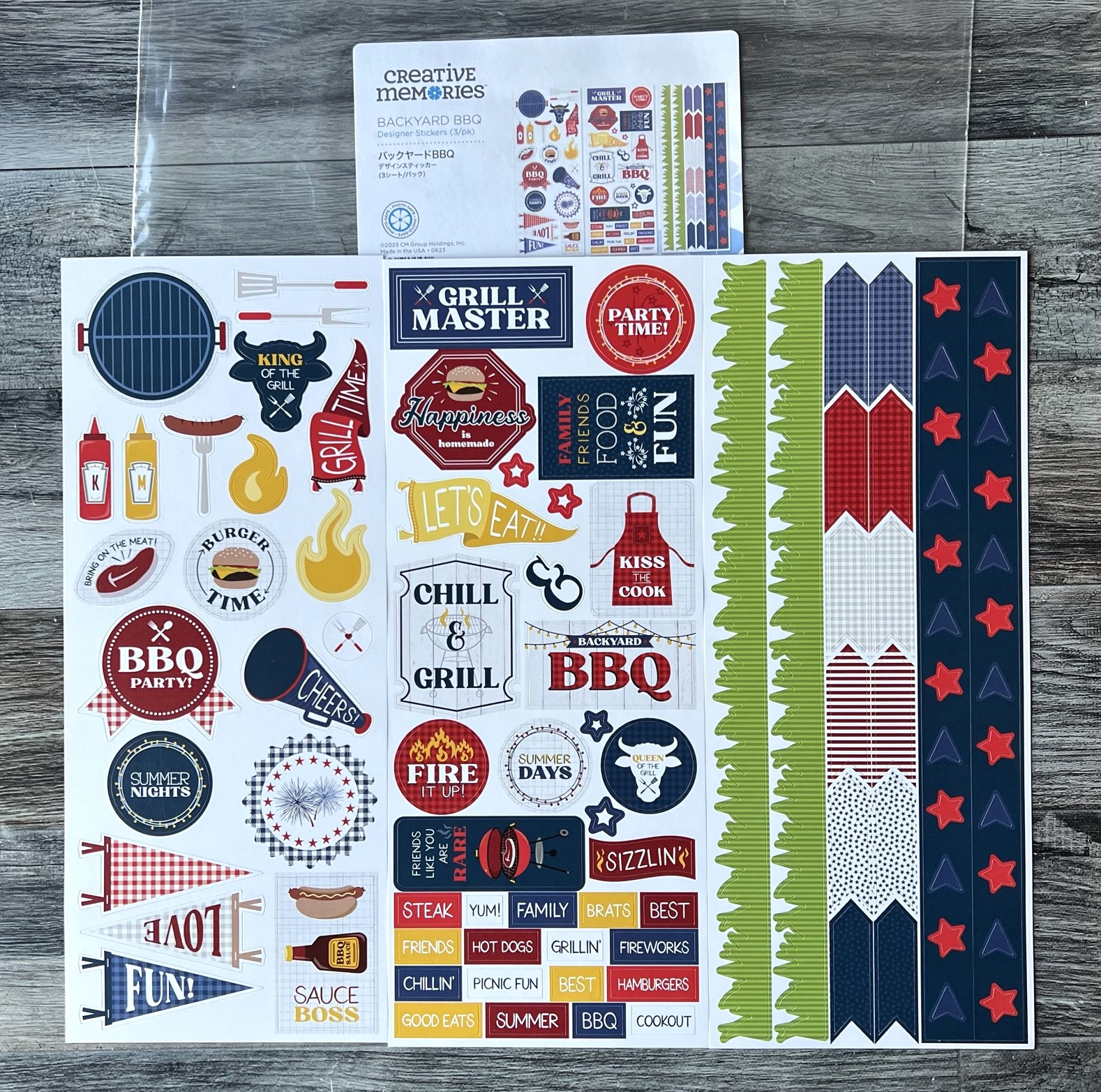 Backyard BBQ Stickers - Tessa Scrapbooks