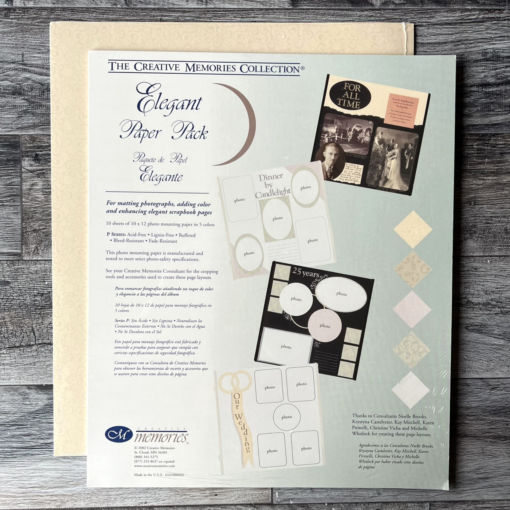 10x12 Elegant Paper - Tessa Scrapbooks