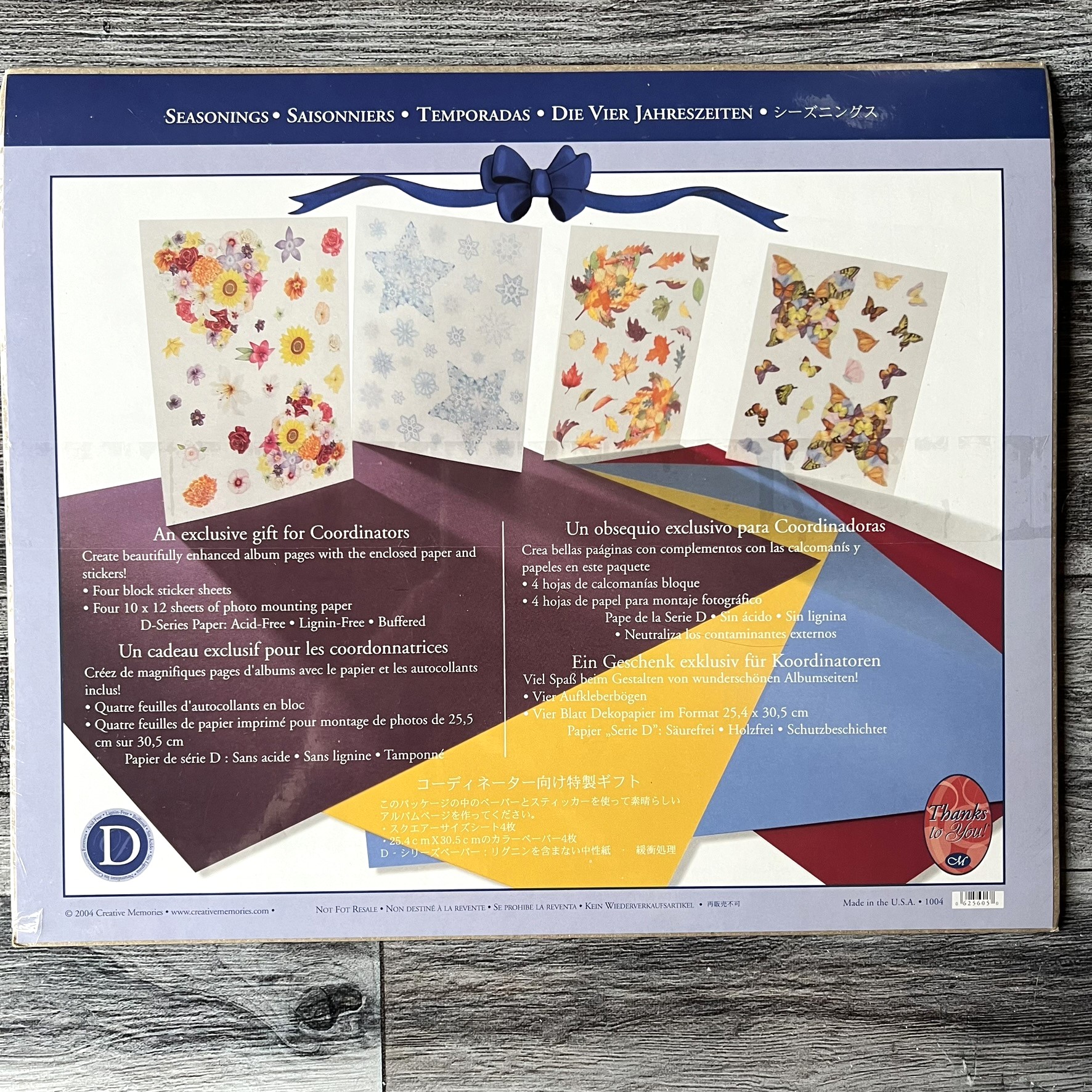 10x12 Seasons Kit - Tessa Scrapbooks