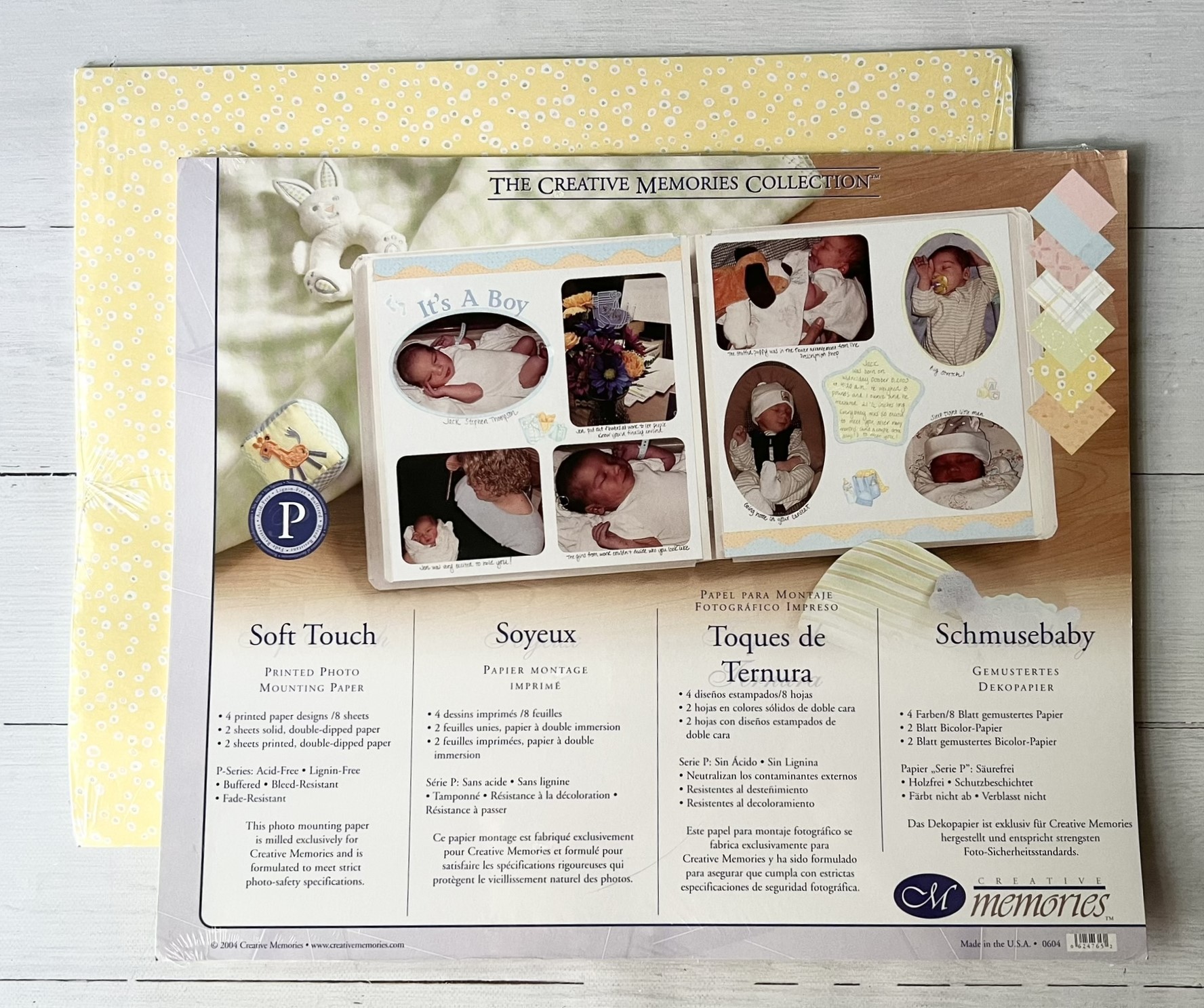 Soft Touch Baby 10x12 Paper - Tessa Scrapbooks