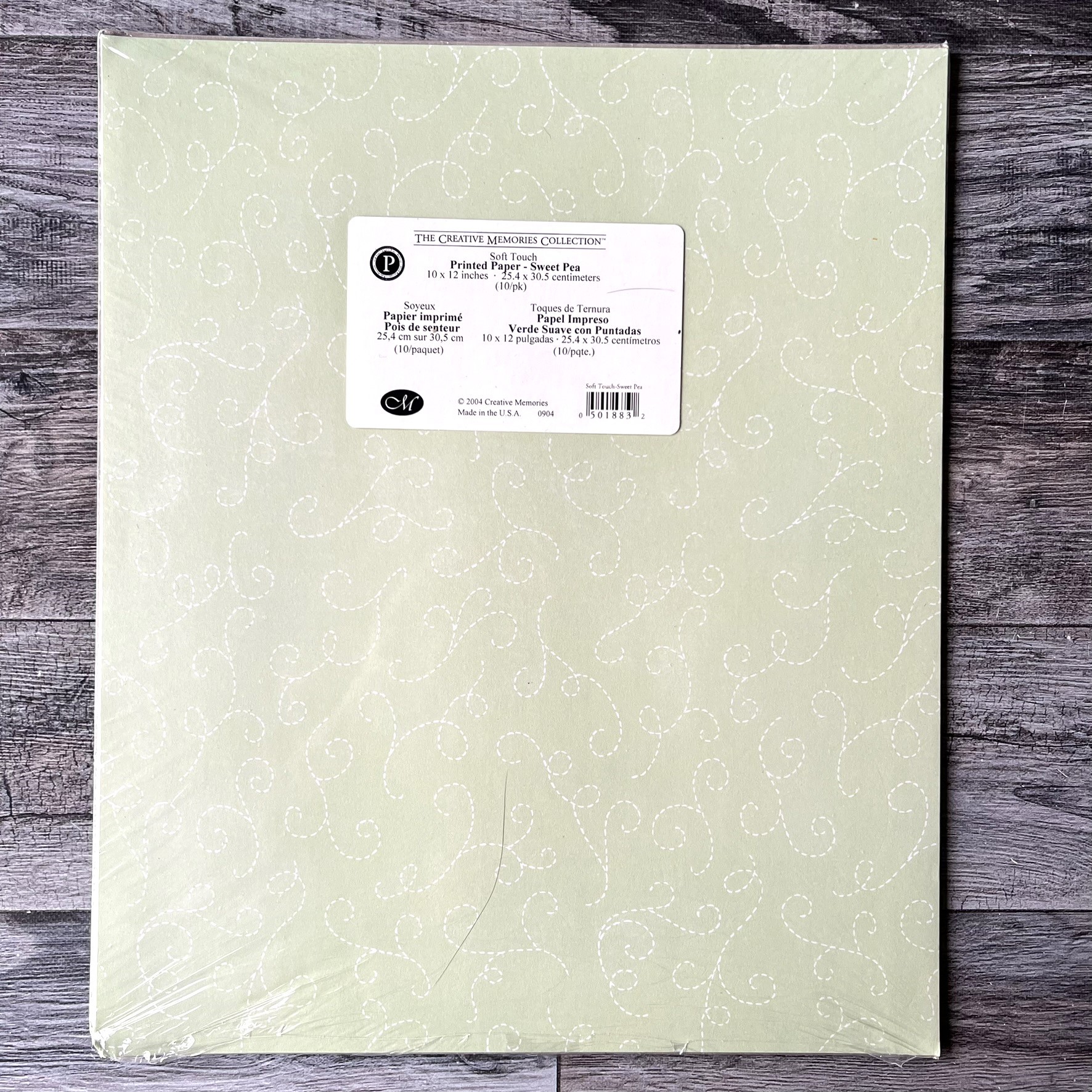 10x12 Sweet Pea Printed Paper - Tessa Scrapbooks
