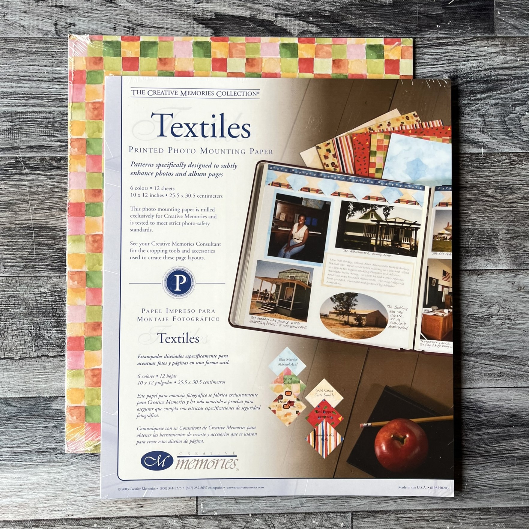 Textiles 10x12 Paper - Tessa Scrapbooks