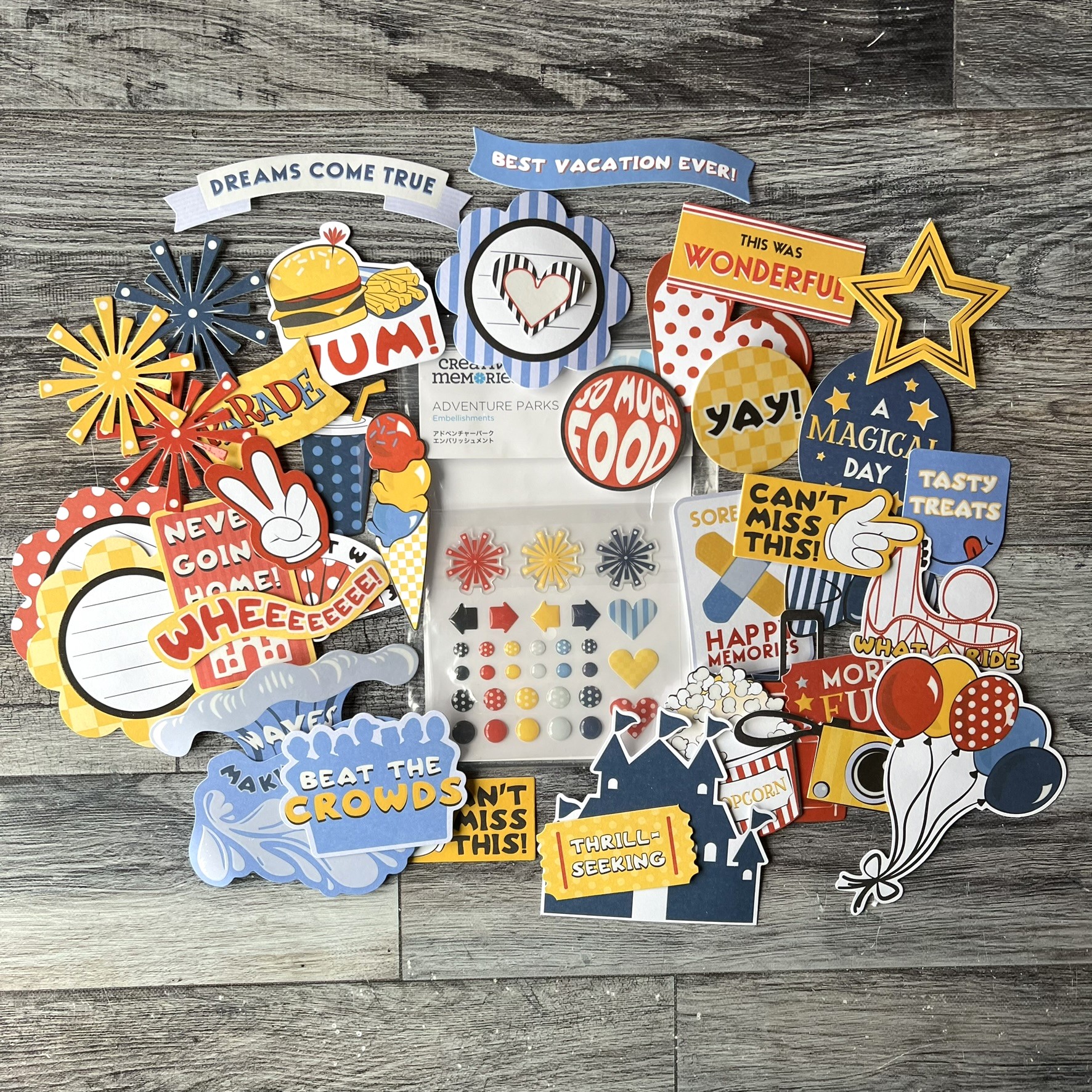 Adventure Parks Embellishments - Tessa Scrapbooks