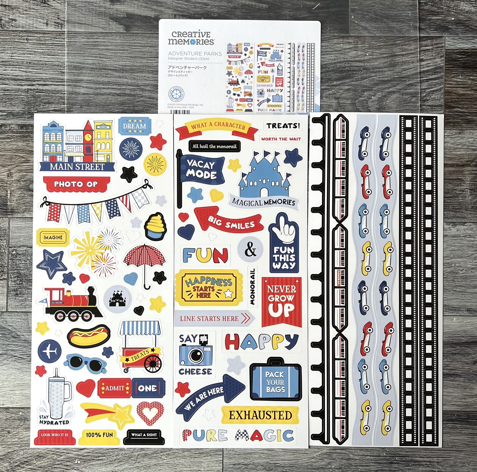 Adventure Parks Designer Stickers - Tessa Scrapbooks