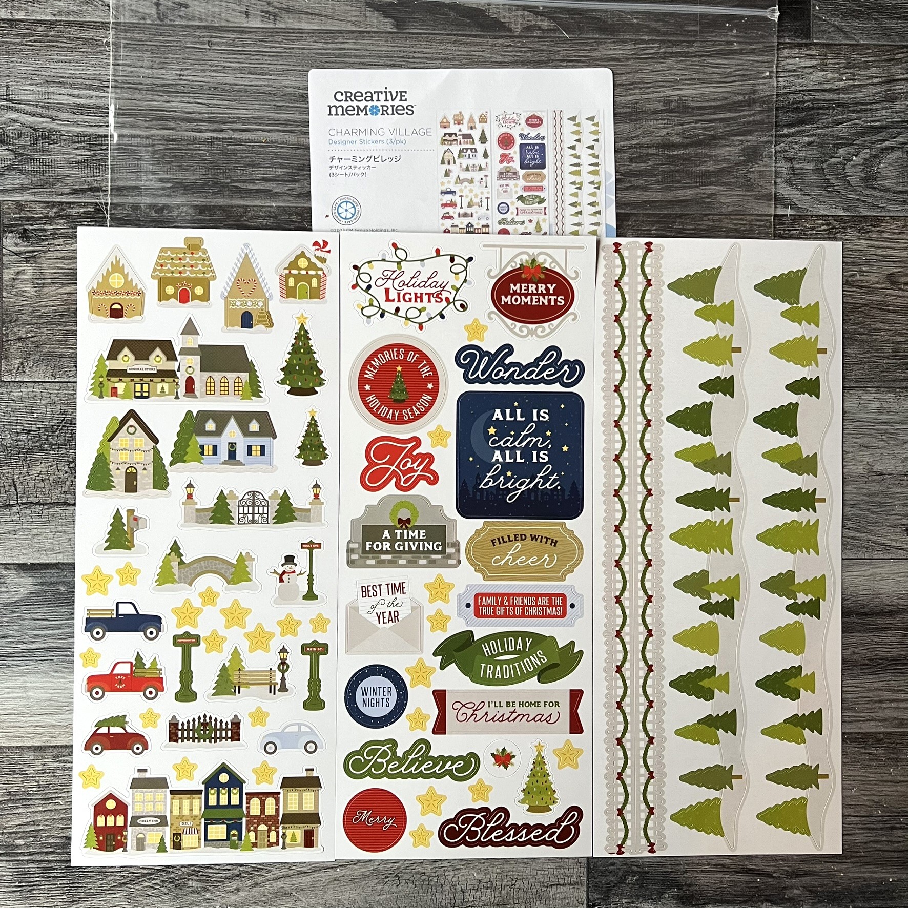 Charming Village Designer Stickers - Tessa Scrapbooks