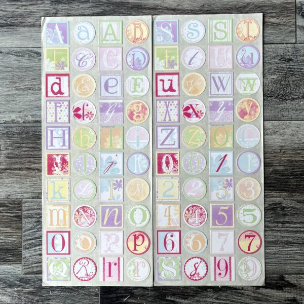 Delight Block ABC / 123 Stickers – Tessa Scrapbooks
