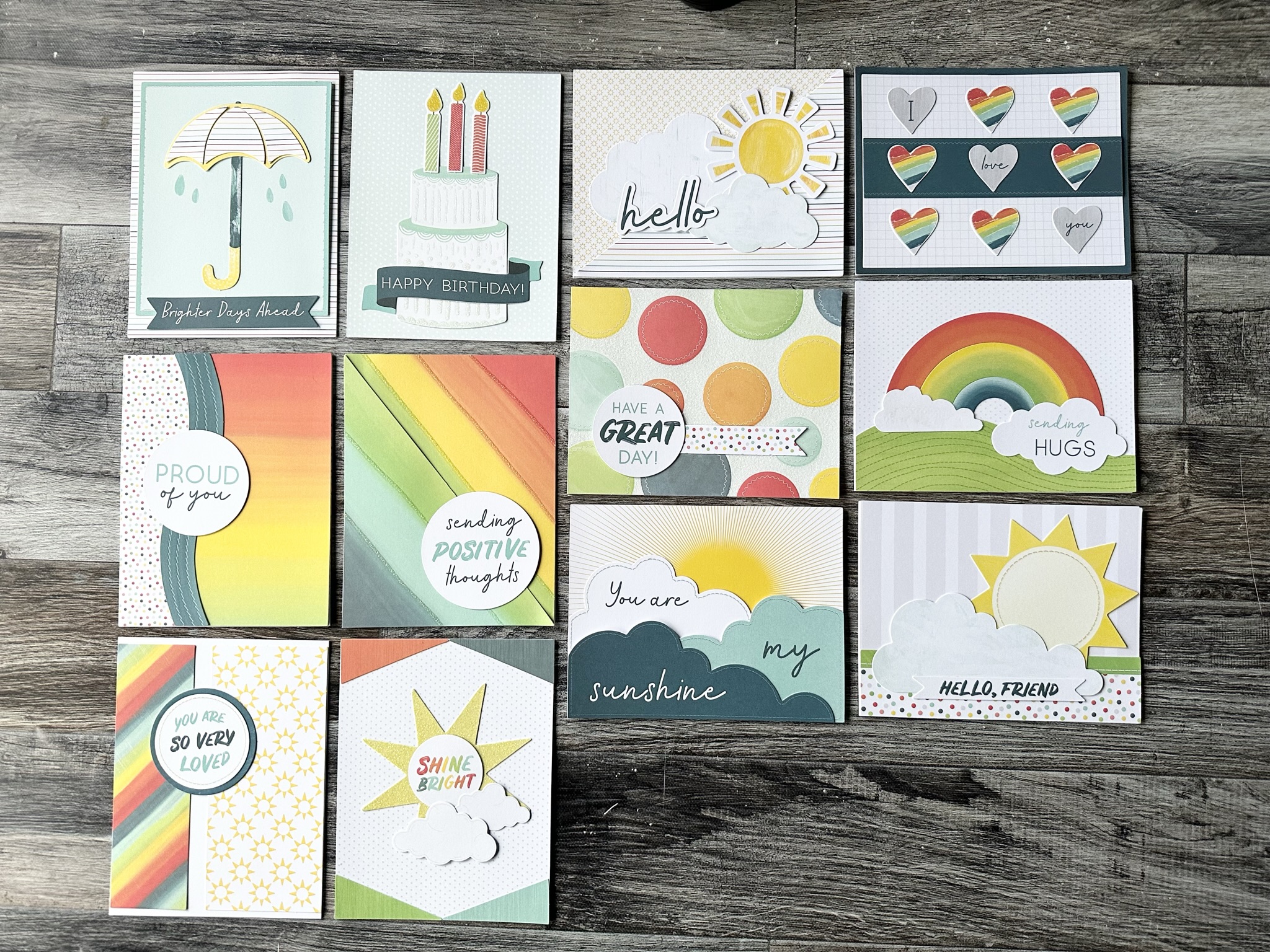 Feeling Bright Card Kit - Tessa Scrapbooks