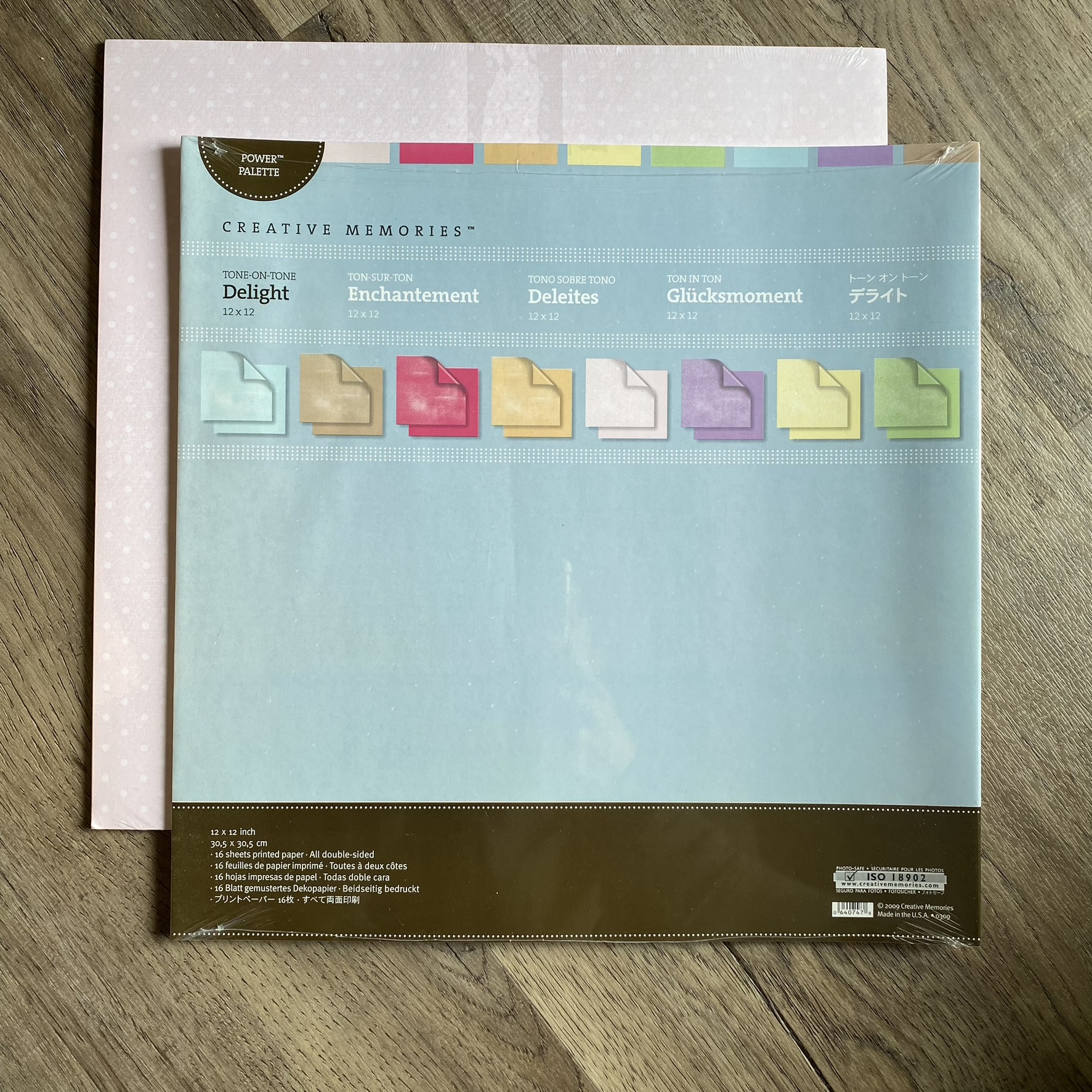 Delight Tone on Tone Paper 12x12 - Tessa Scrapbooks