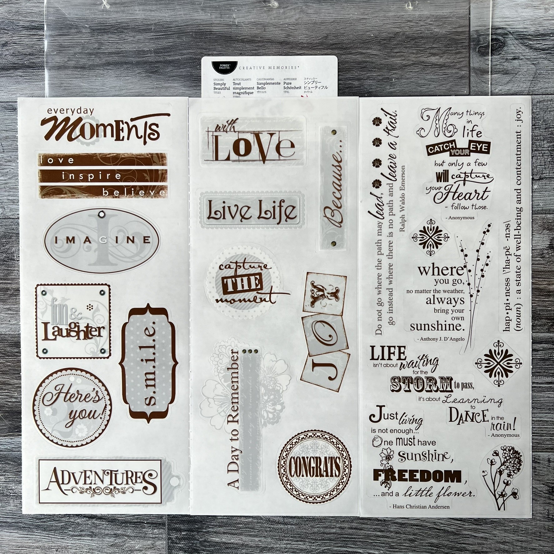 Simply Beautiful Title Stickers - Tessa Scrapbooks
