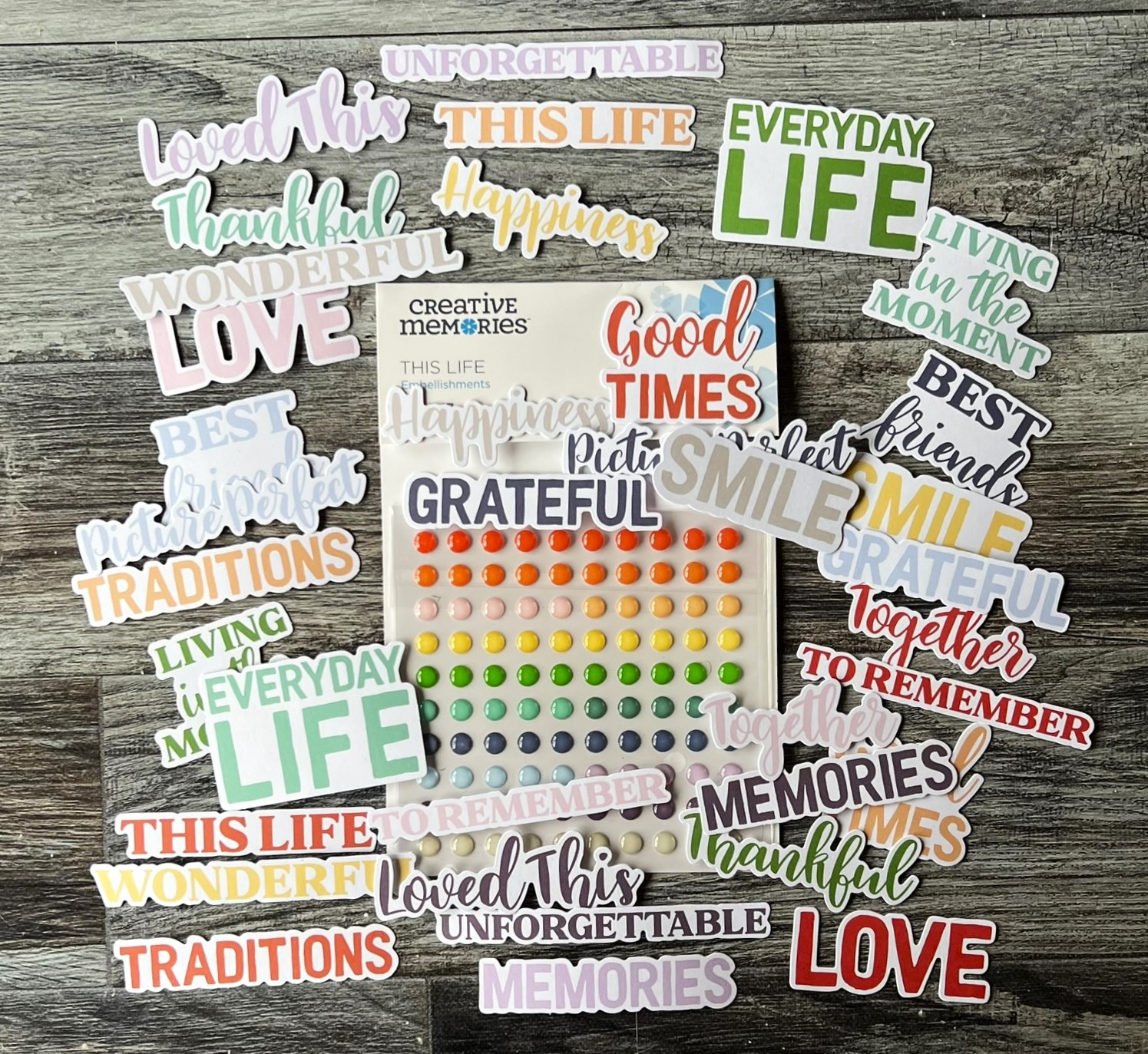 This Life Word Embellishments - Tessa Scrapbooks