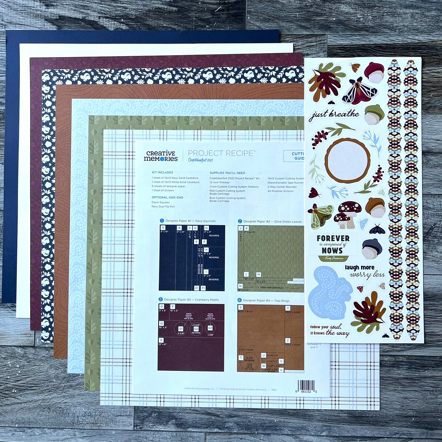 Croptoberfest 2022 Squirrel Project Recipe Kit - Tessa Scrapbooks