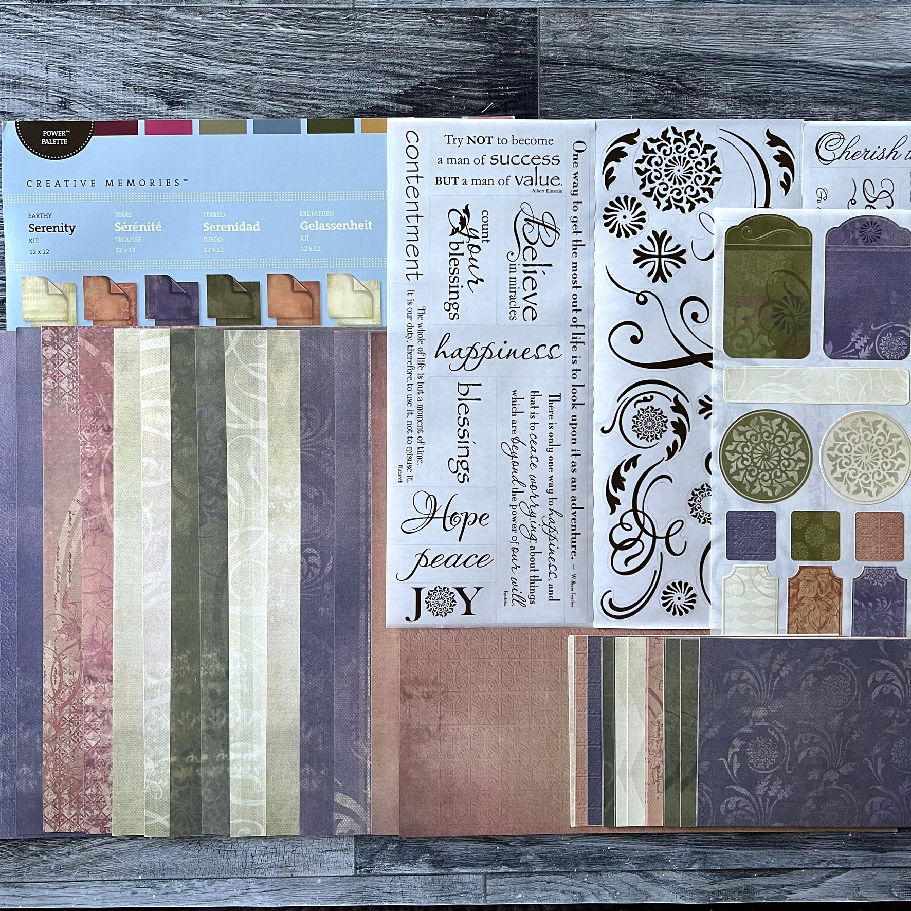 Earthy Serenity Kit 12x12 - Tessa Scrapbooks