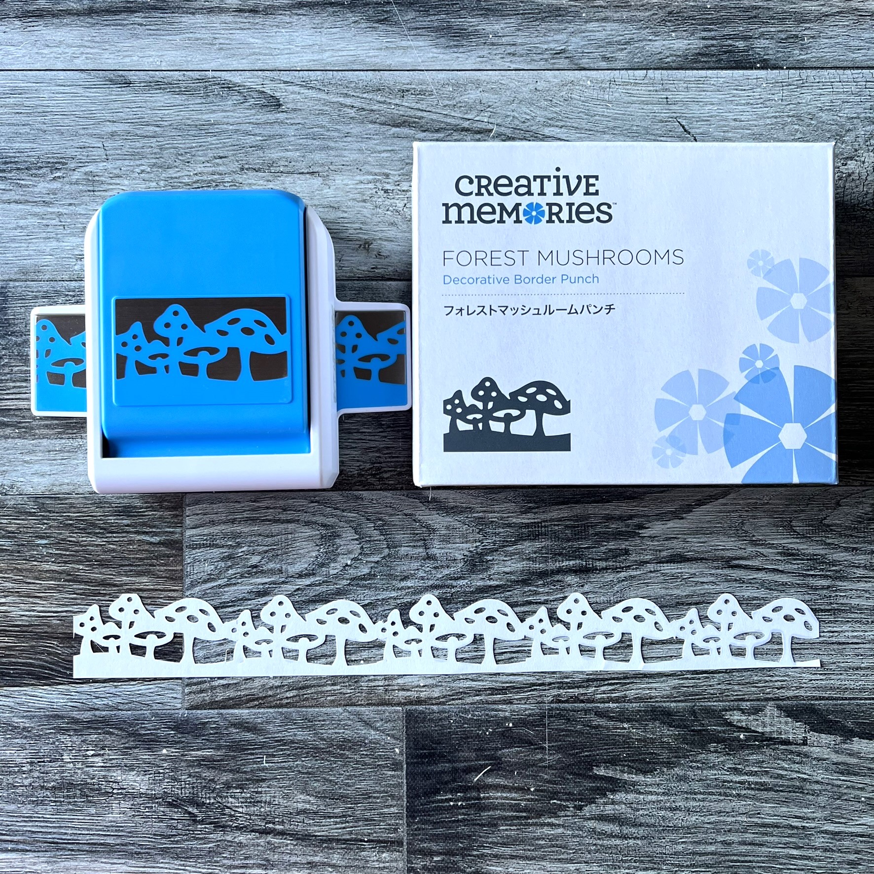 Forest Mushrooms Decorative Border Punch - Tessa Scrapbooks