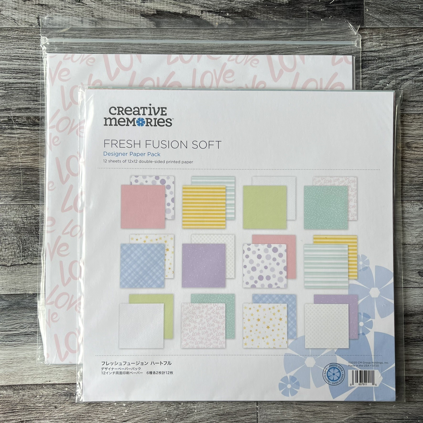 Fresh Fusion Soft Designer Paper Pack - Tessa Scrapbooks