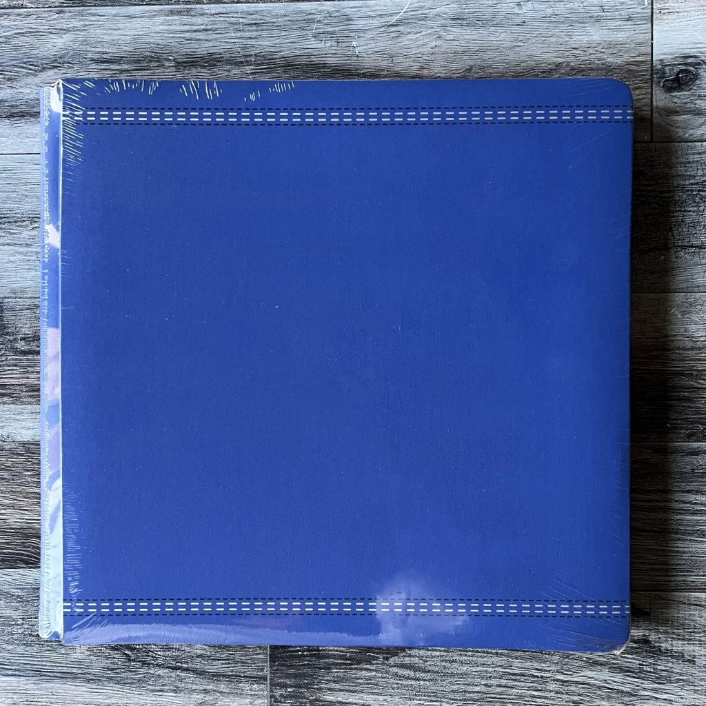 Denim Revival 12×12 Classic Blue Foiled Album Cover – Tessa Scrapbooks