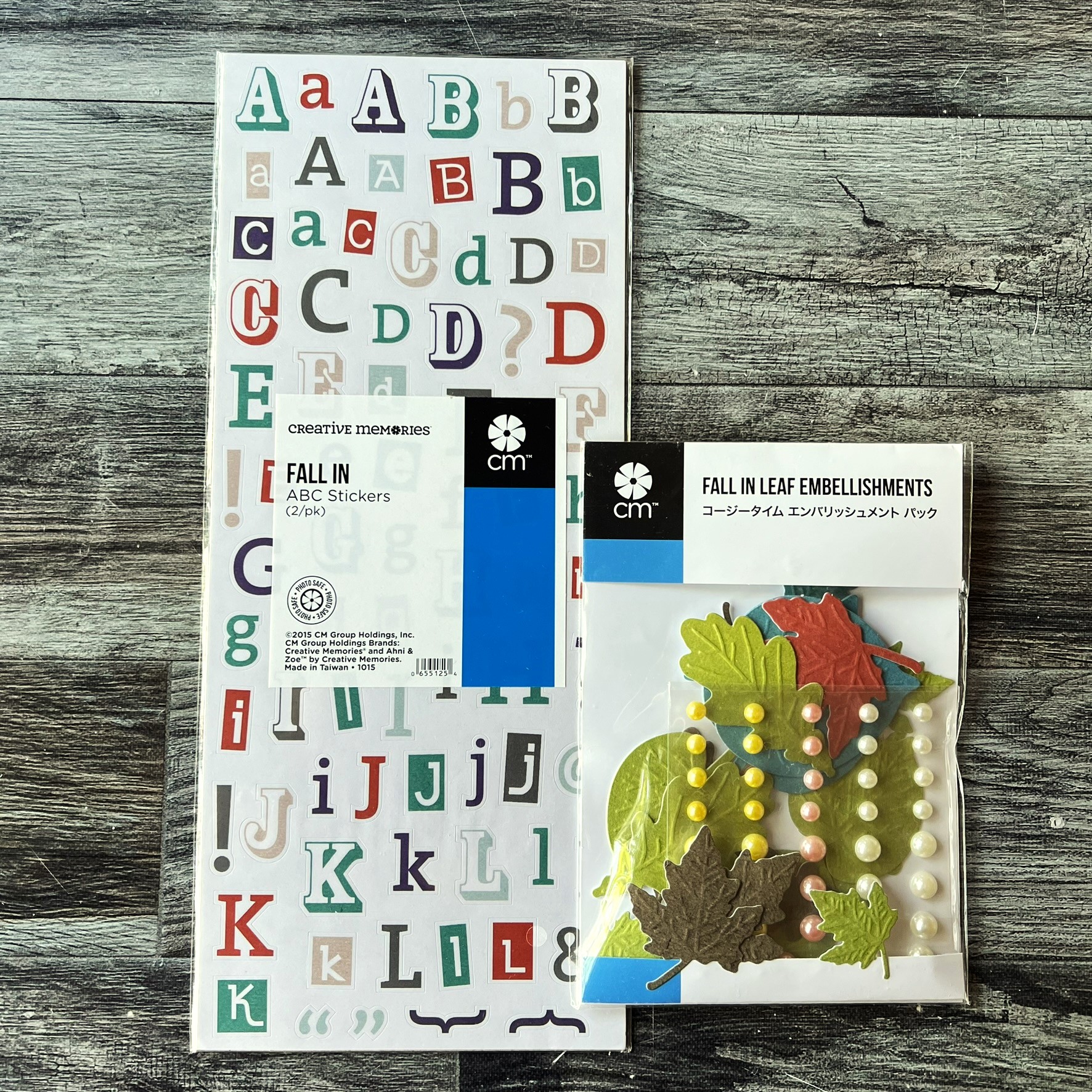 Fall In ABC Stickers & Embellishment Bundle - Tessa Scrapbooks