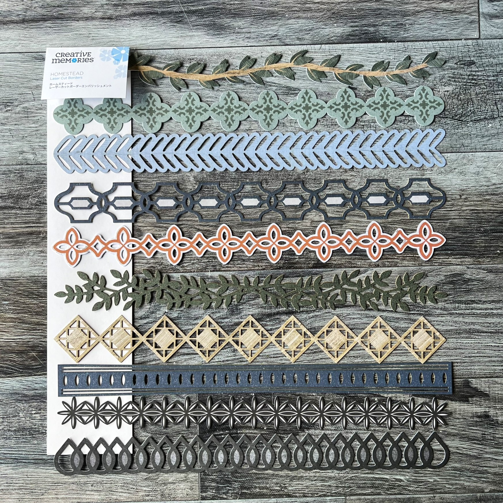 Homestead Laser Cut Border Embellishments - Tessa Scrapbooks