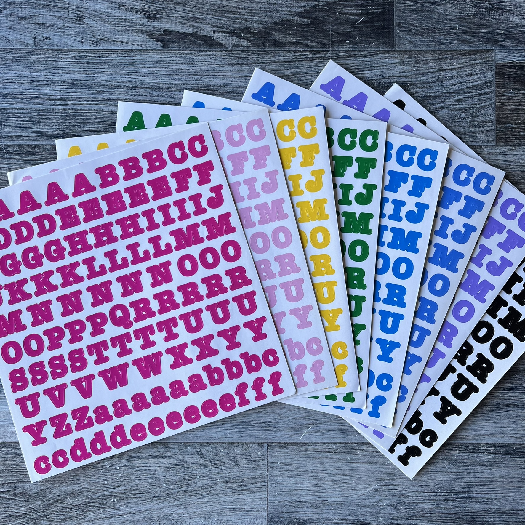 Bold ABC/123 Stickers – You Choose – Tessa Scrapbooks