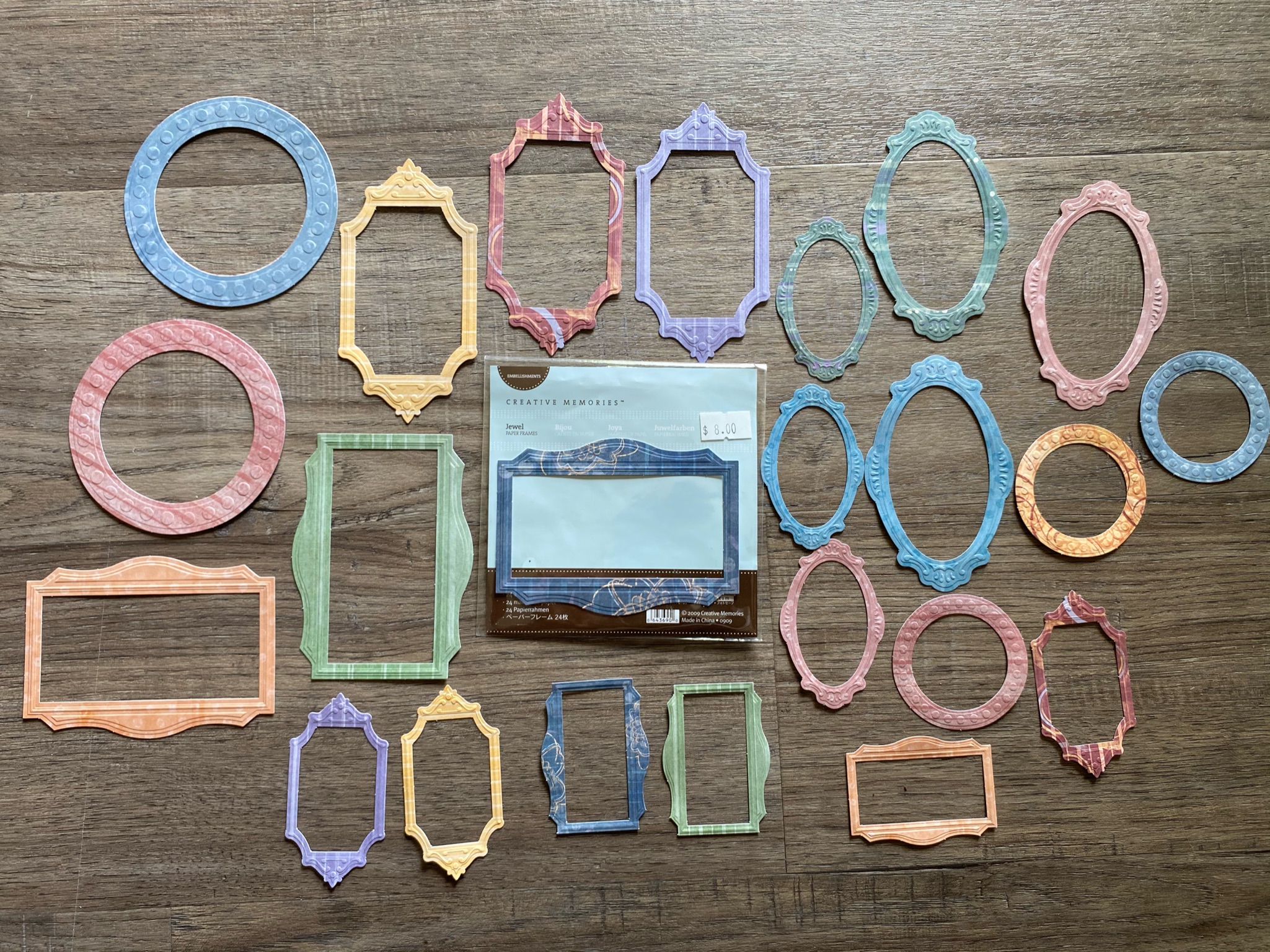 Jewel Paper Frames - Tessa Scrapbooks