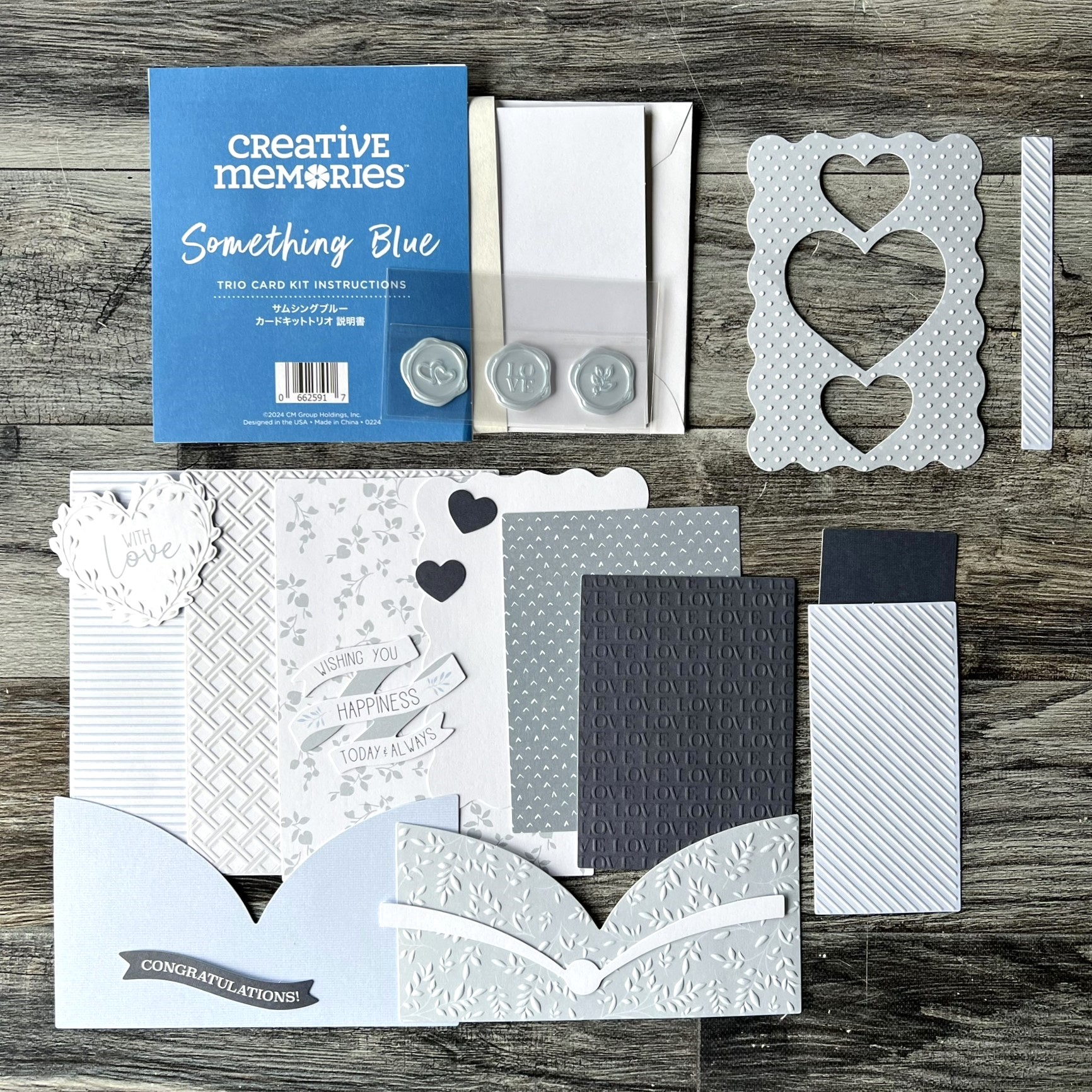 Something Blue Card Trio Kit - Tessa Scrapbooks