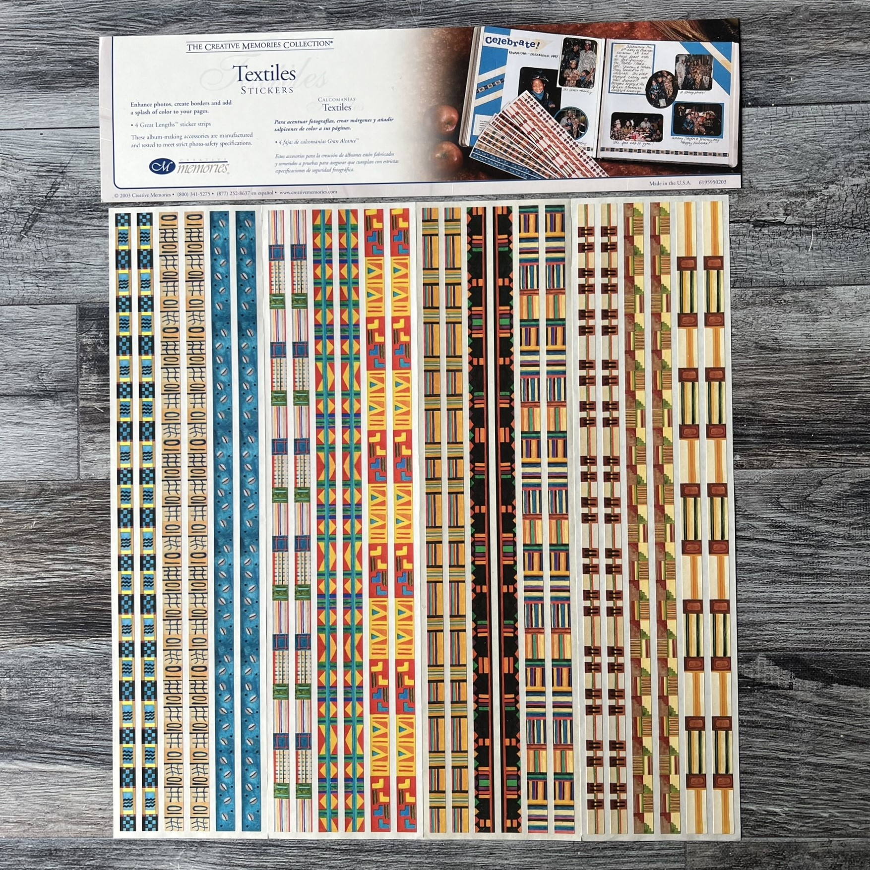 Textiles Stickers - Tessa Scrapbooks