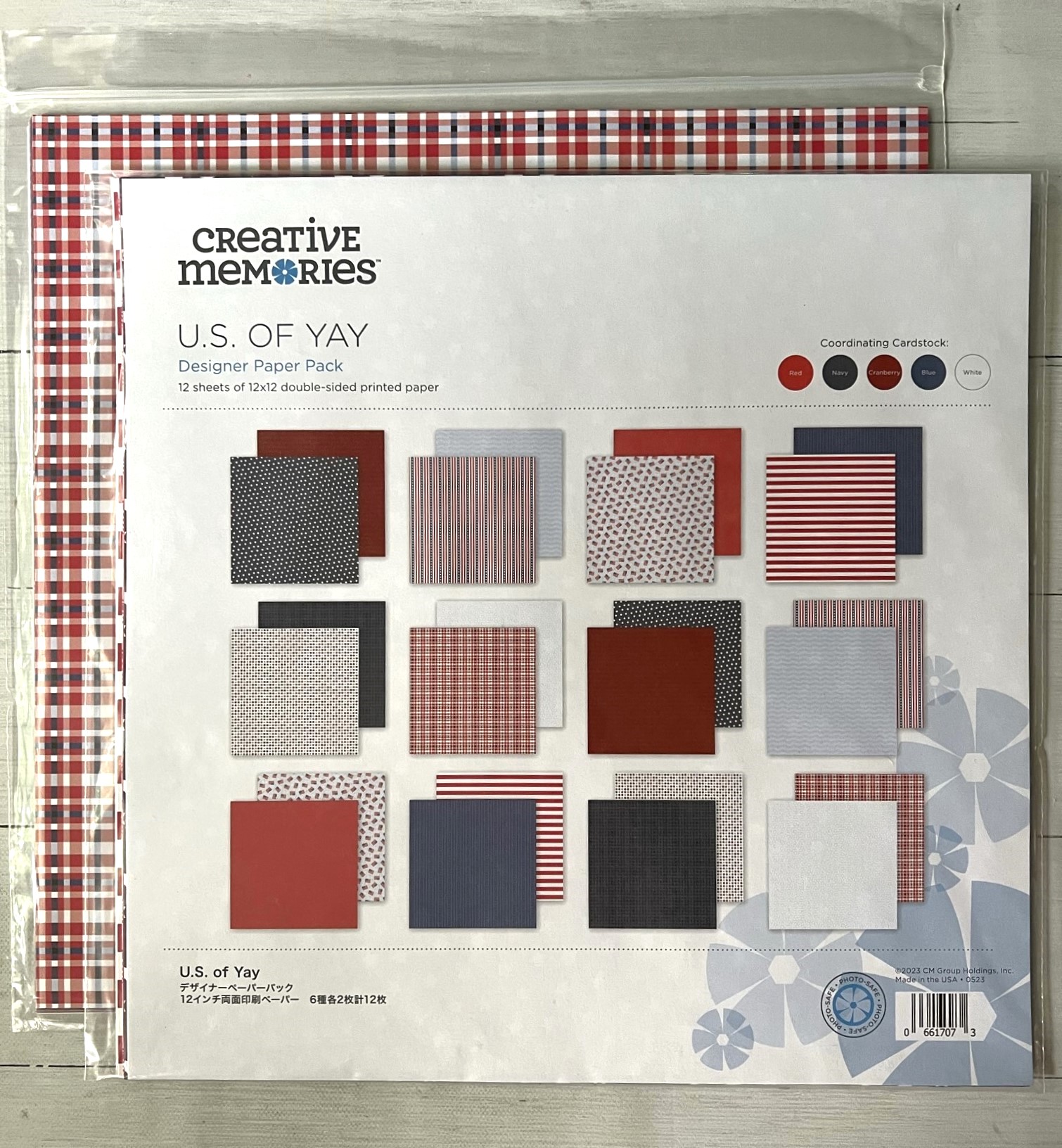 U.S. Of Yay Designer Paper & Borders Set – Tessa Scrapbooks