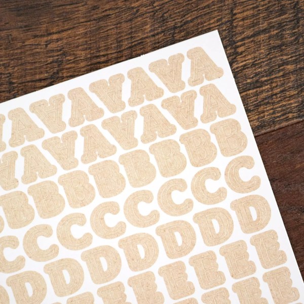 Kraft Classy Mini ABC/123 Letter Stickers – Tessa Scrapbooks