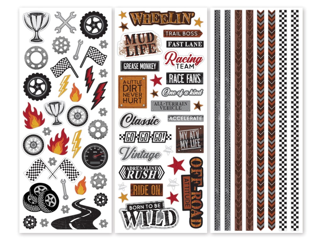Revved Up Car Stickers – Tessa Scrapbooks