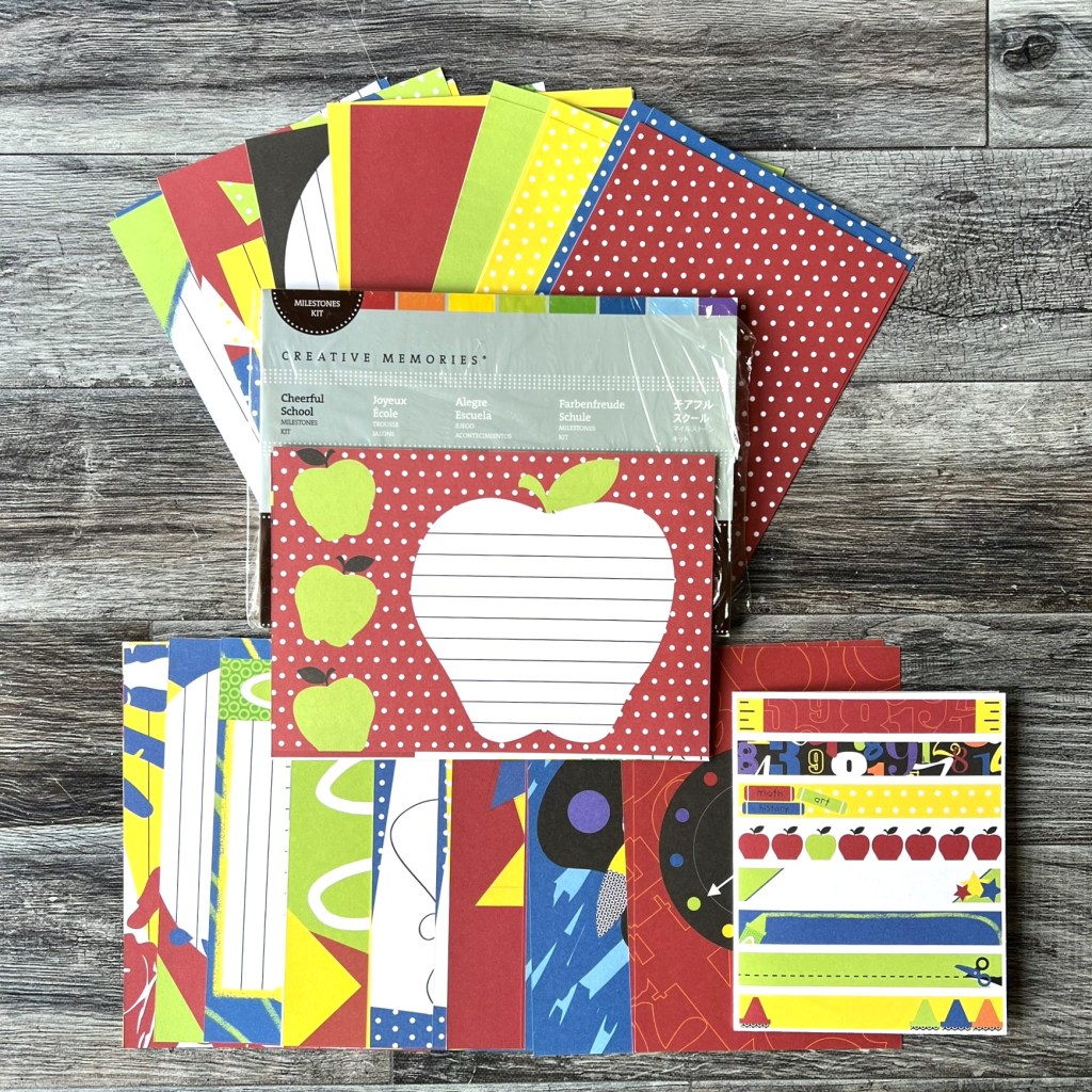 Cheerful School Milestones Album Kit – Tessa Scrapbooks
