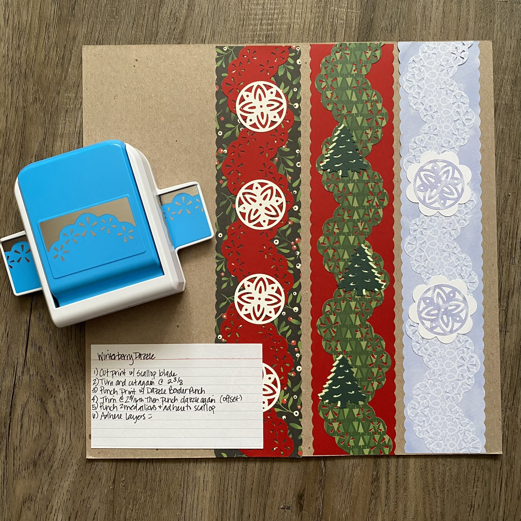 Dazzle Border Punch - USED NO BOX - Tessa Scrapbooks