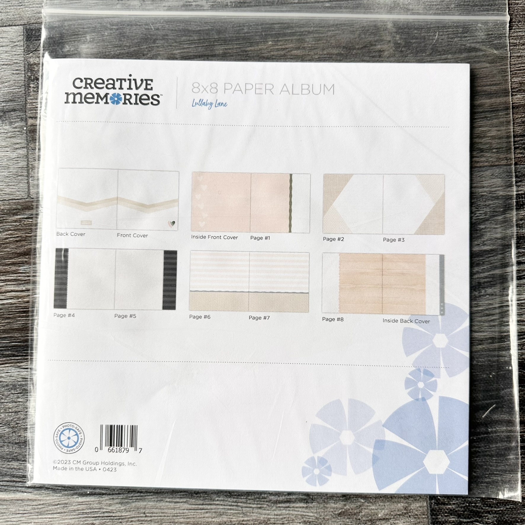Lullaby Lane Baby 8x8 Paper Album - Tessa Scrapbooks