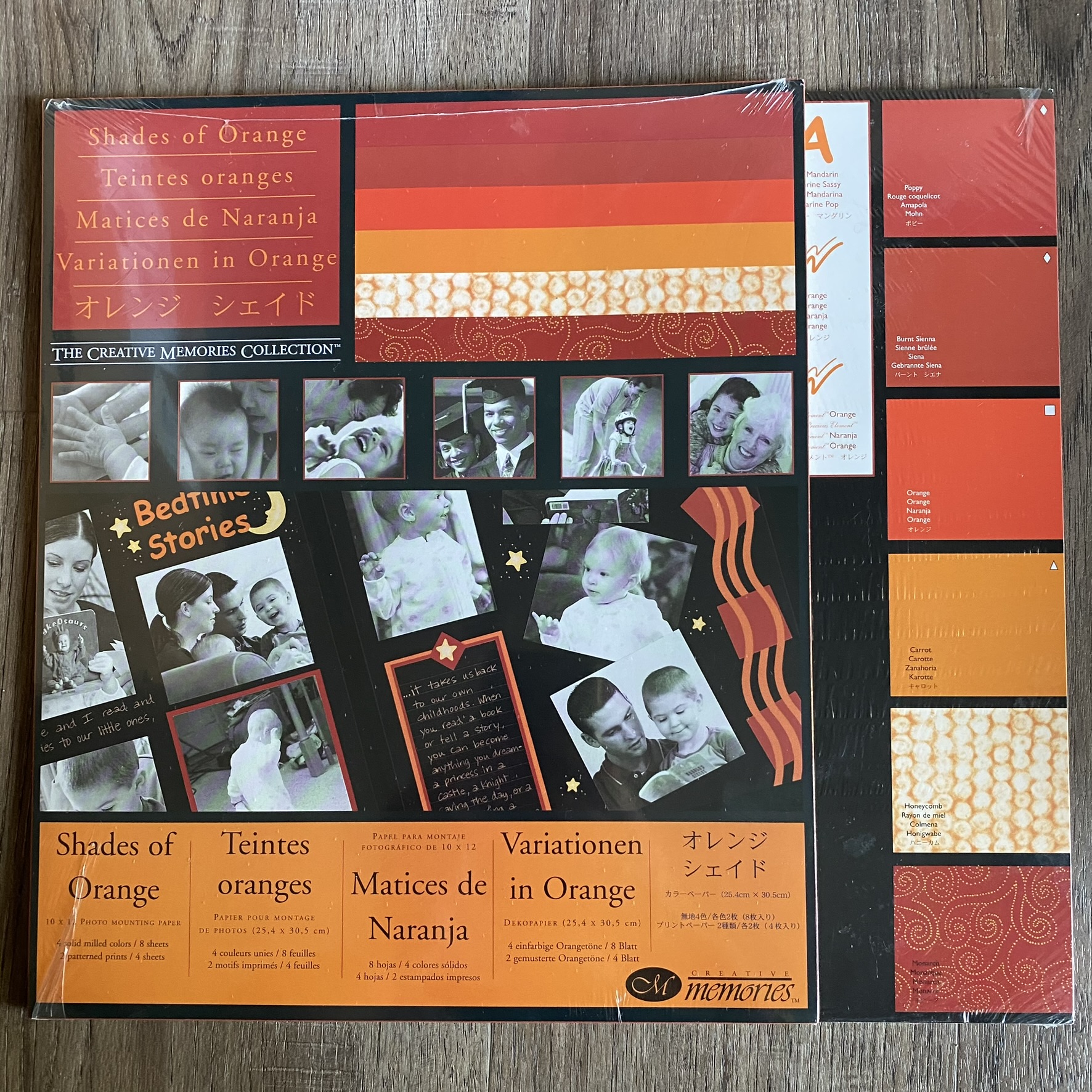 Shades of Orange 10x12 Cardstock & Paper - Tessa Scrapbooks