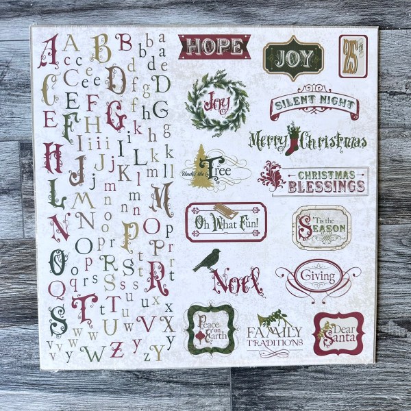 Noel ABC & Title Stickers – Tessa Scrapbooks