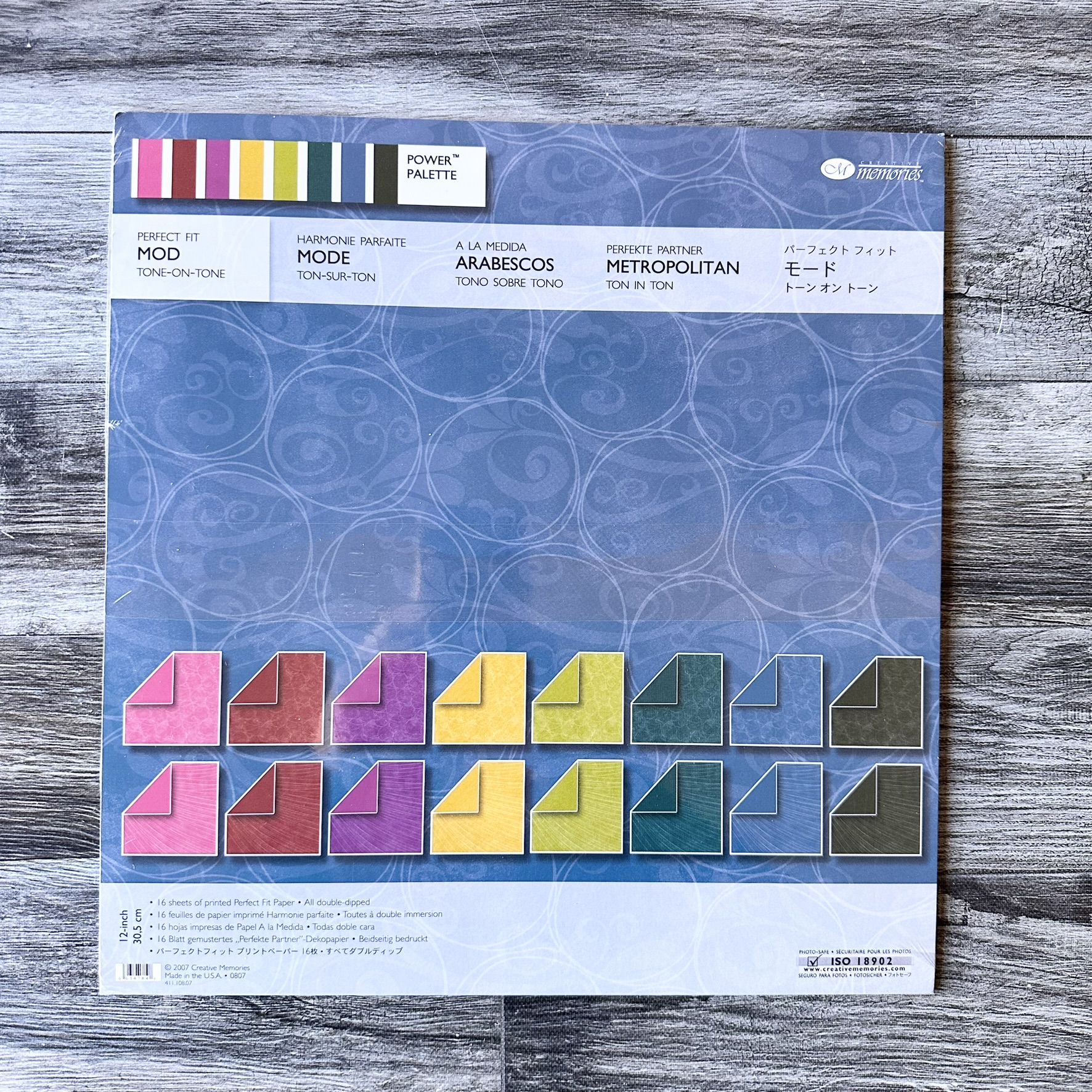 Mod Tone on Tone Perfect Fit 12x12 Paper Pack - Tessa Scrapbooks