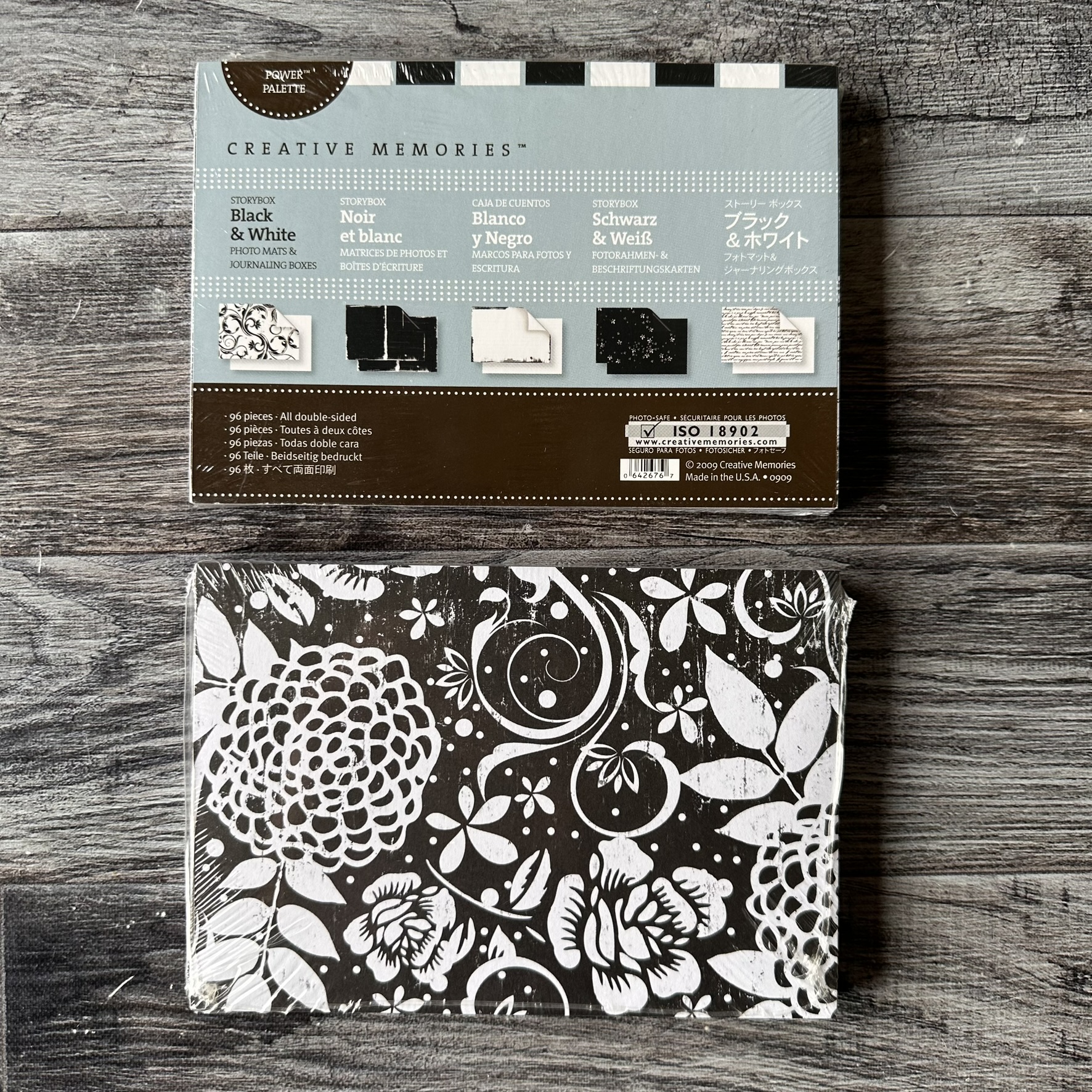 Black & White Storybox Journal Boxes & Mats - Tessa Scrapbooks