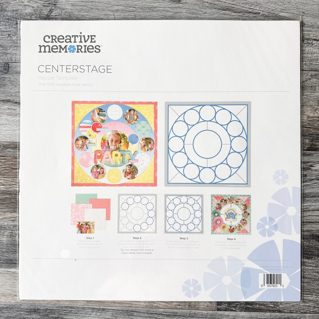 Centerstage Recipe Template – Tessa Scrapbooks