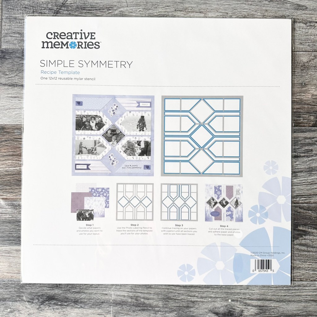 Simple Symmetry Recipe Template – Tessa Scrapbooks