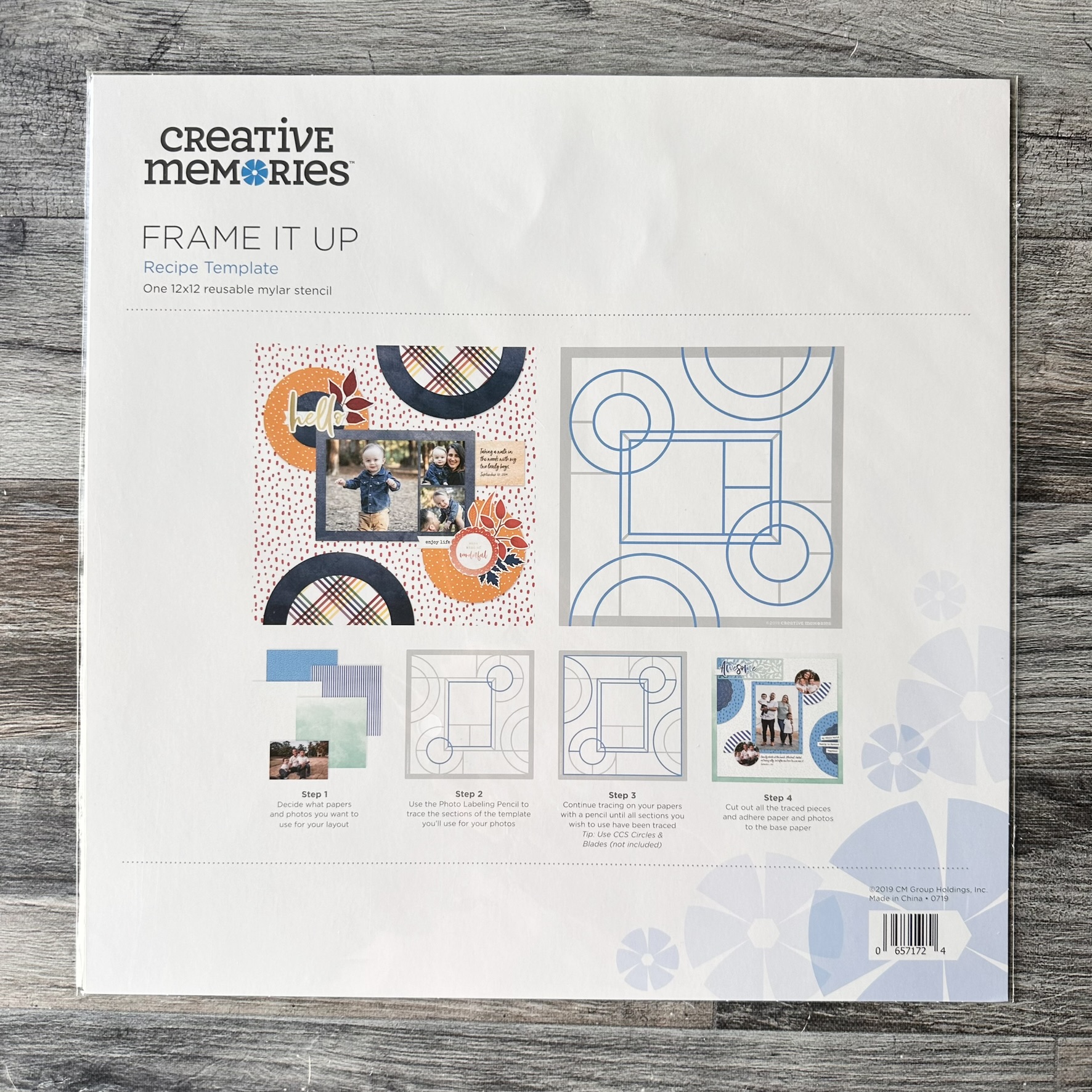 Frame It Up Recipe Template - Tessa Scrapbooks