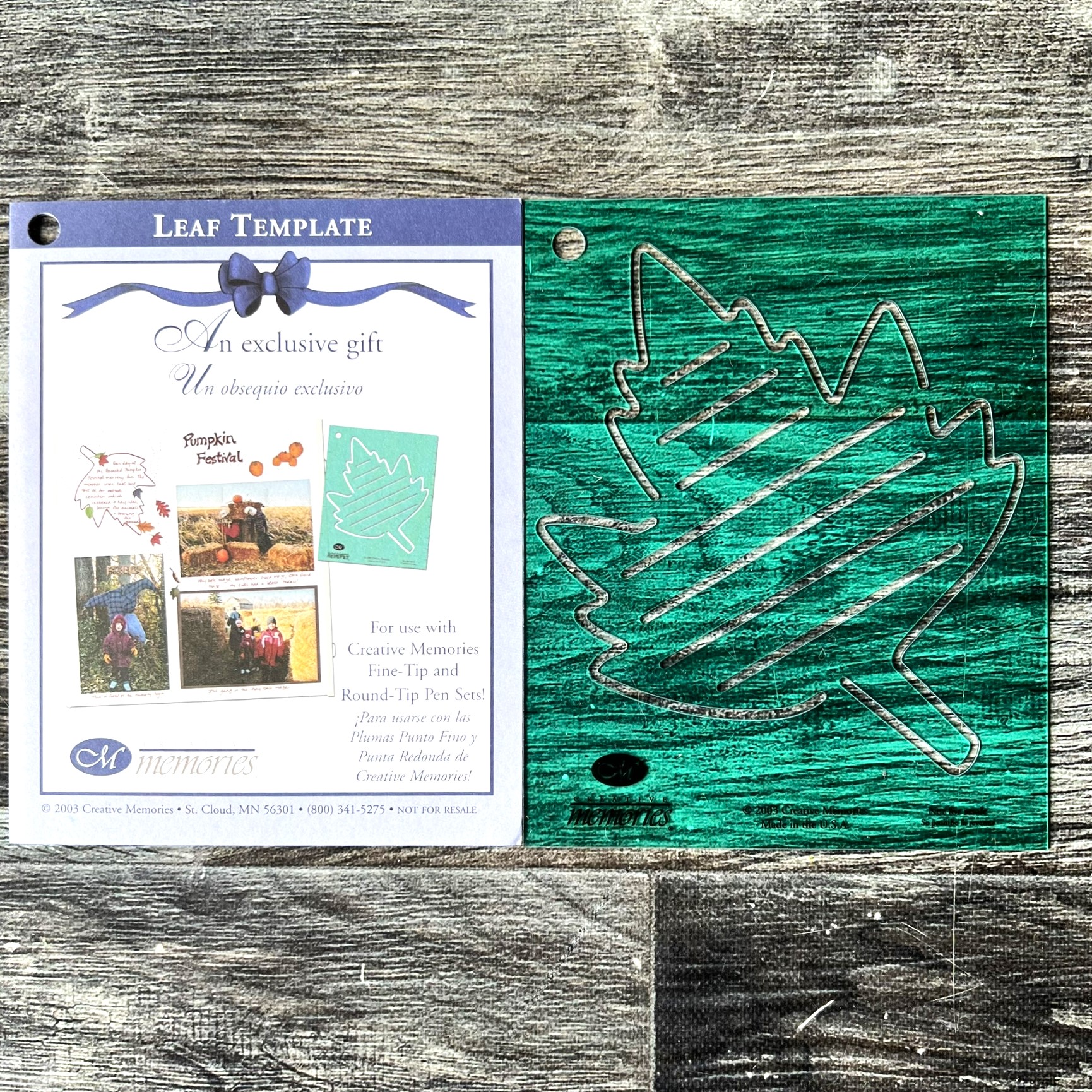 Mini Leaf Template - Tessa Scrapbooks