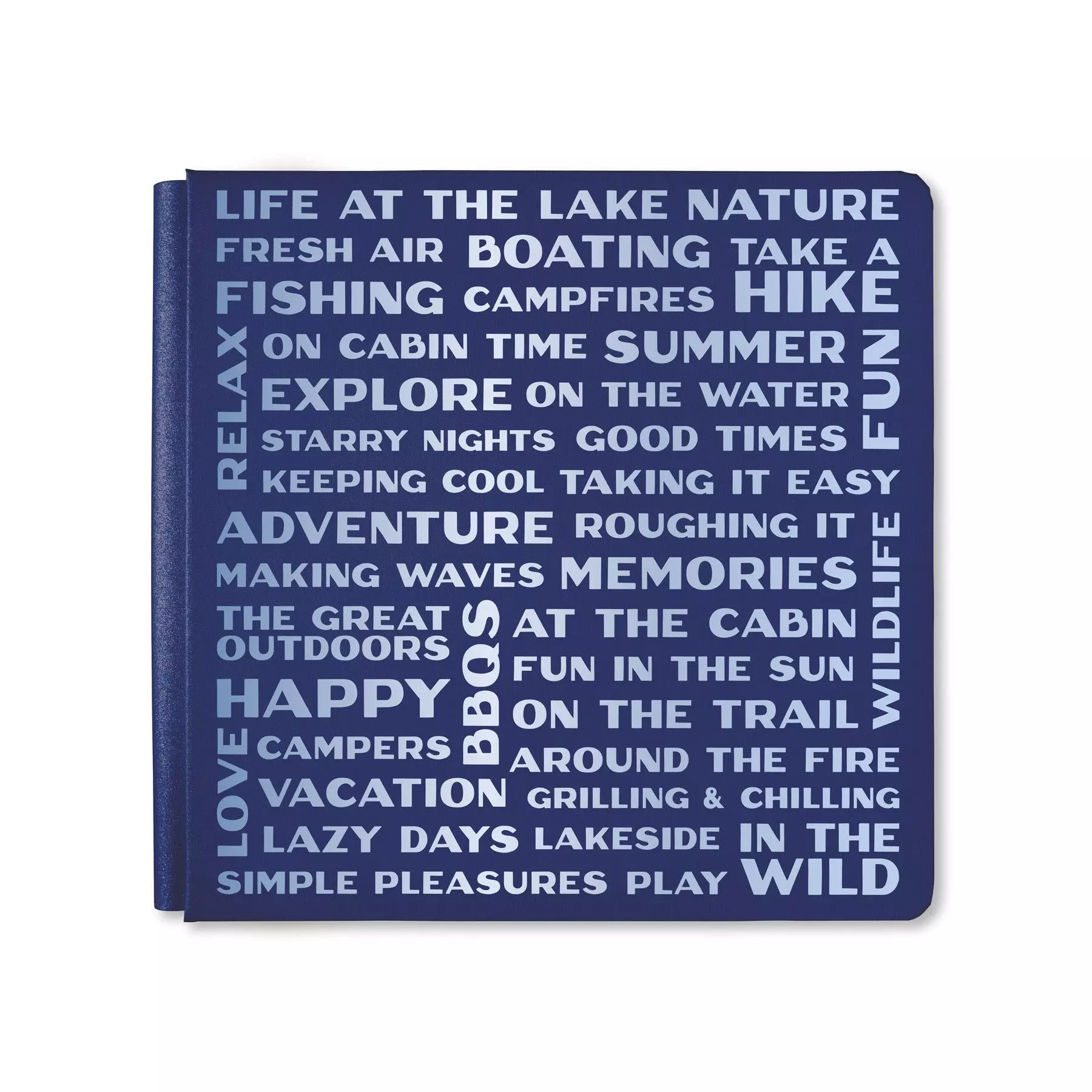 Life At The Lake 12x12 Cobalt Album Cover - Tessa Scrapbooks
