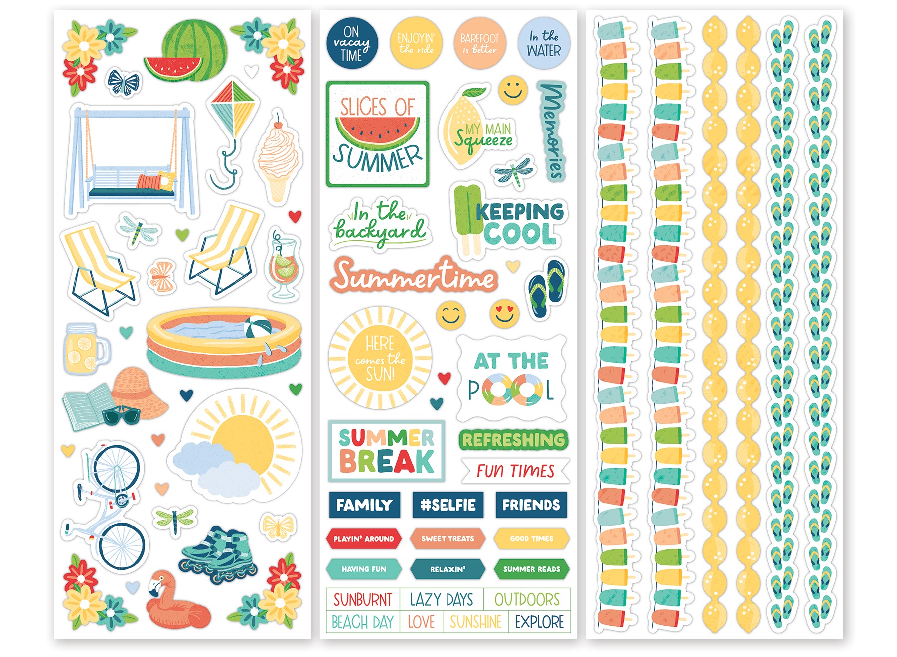 Summer Break Stickers – Tessa Scrapbooks