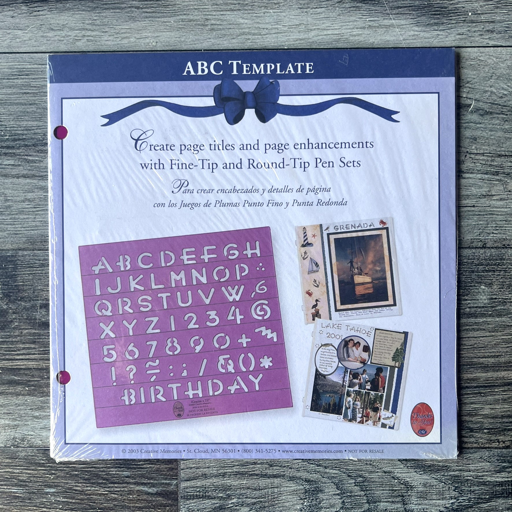ABC Template – Tessa Scrapbooks
