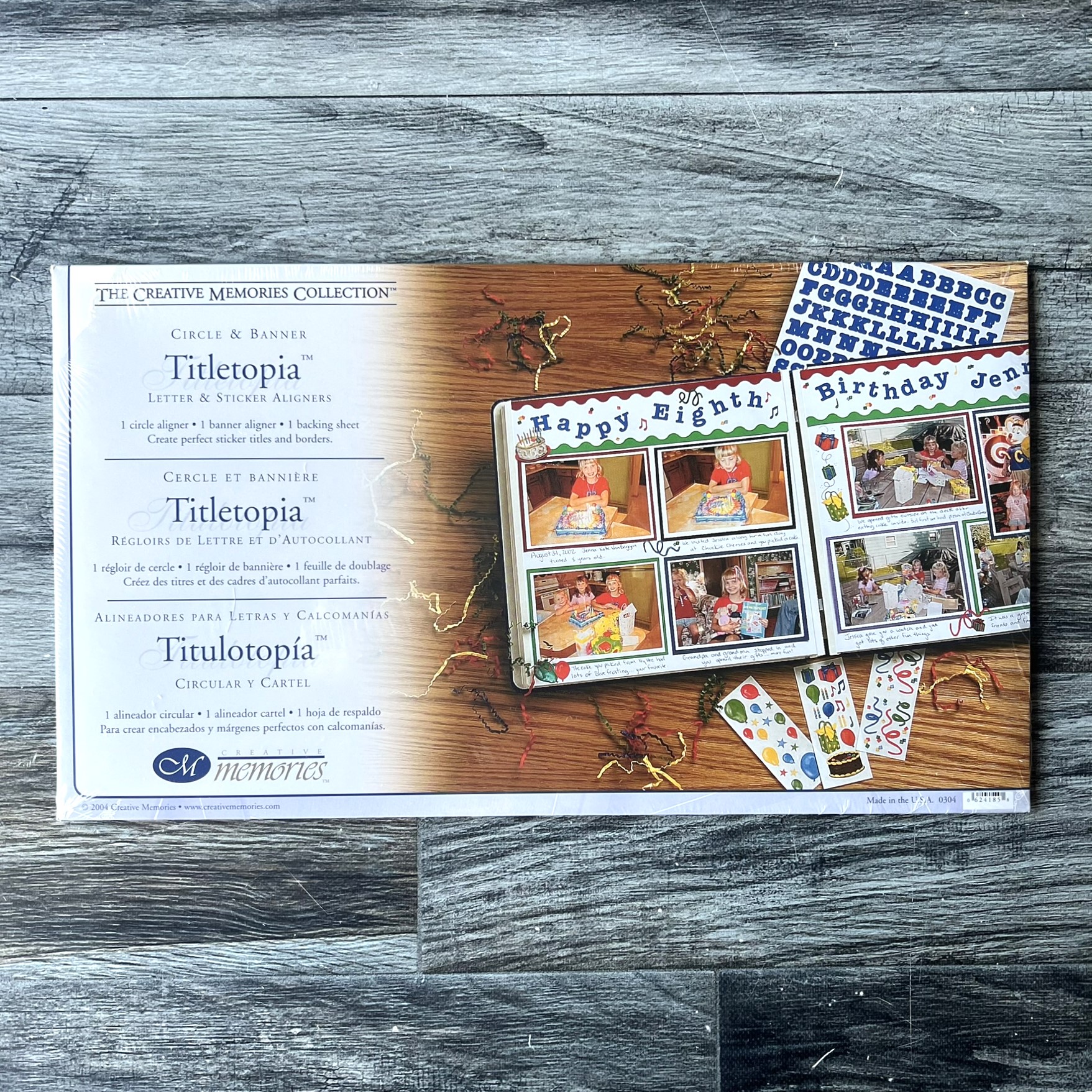 Circle & Banner Titletopia - Open Package - Tessa Scrapbooks