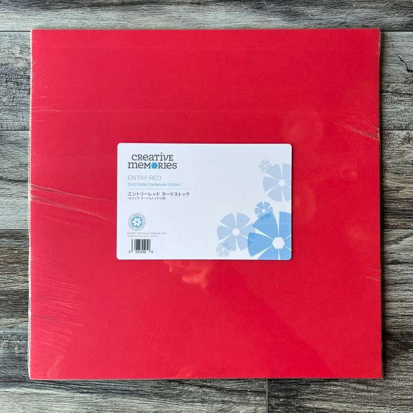 Entry Red 12×12 Cardstock – Tessa Scrapbooks